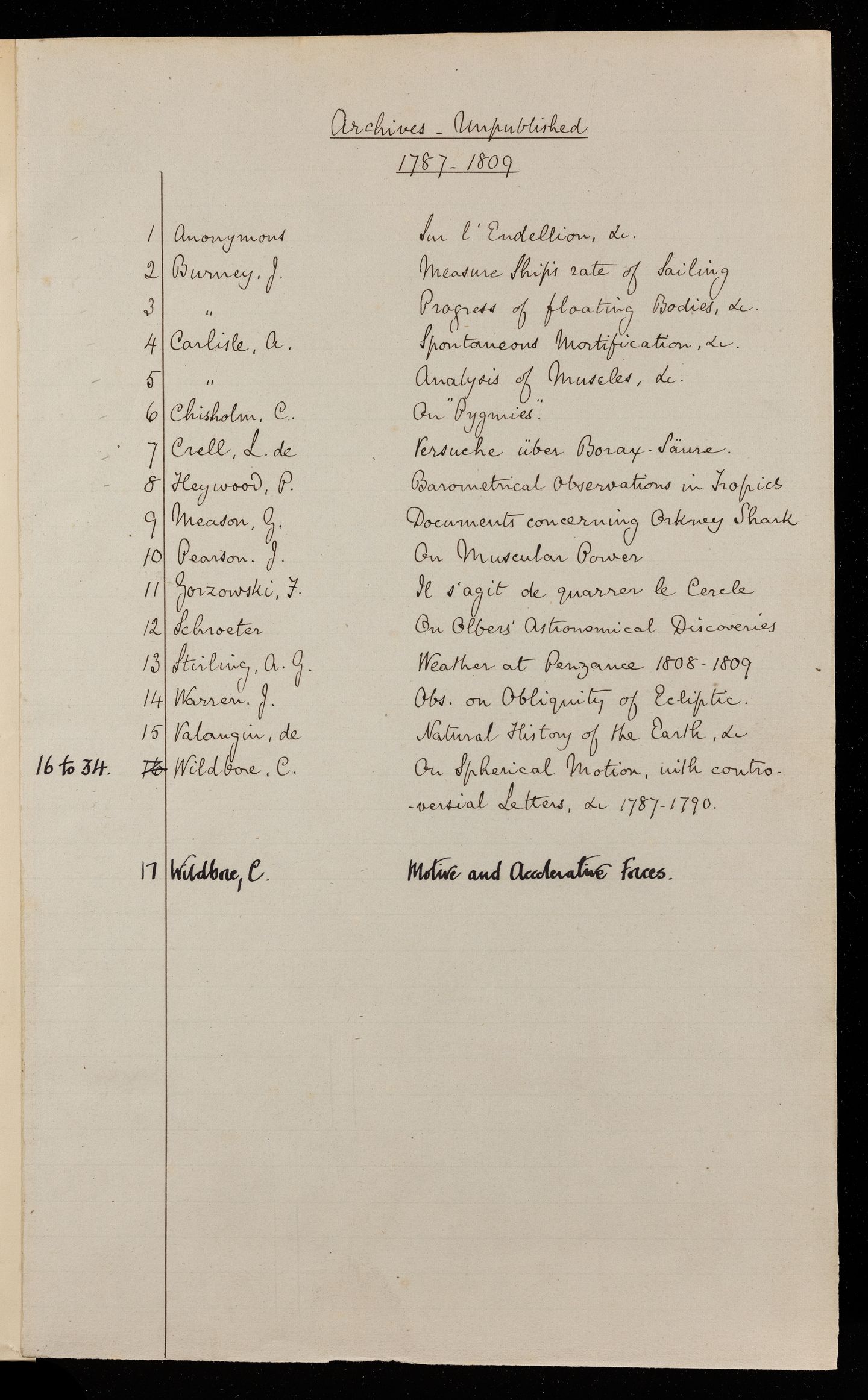 Unpublished paper, on endellione by unknown author | The Royal Society ...