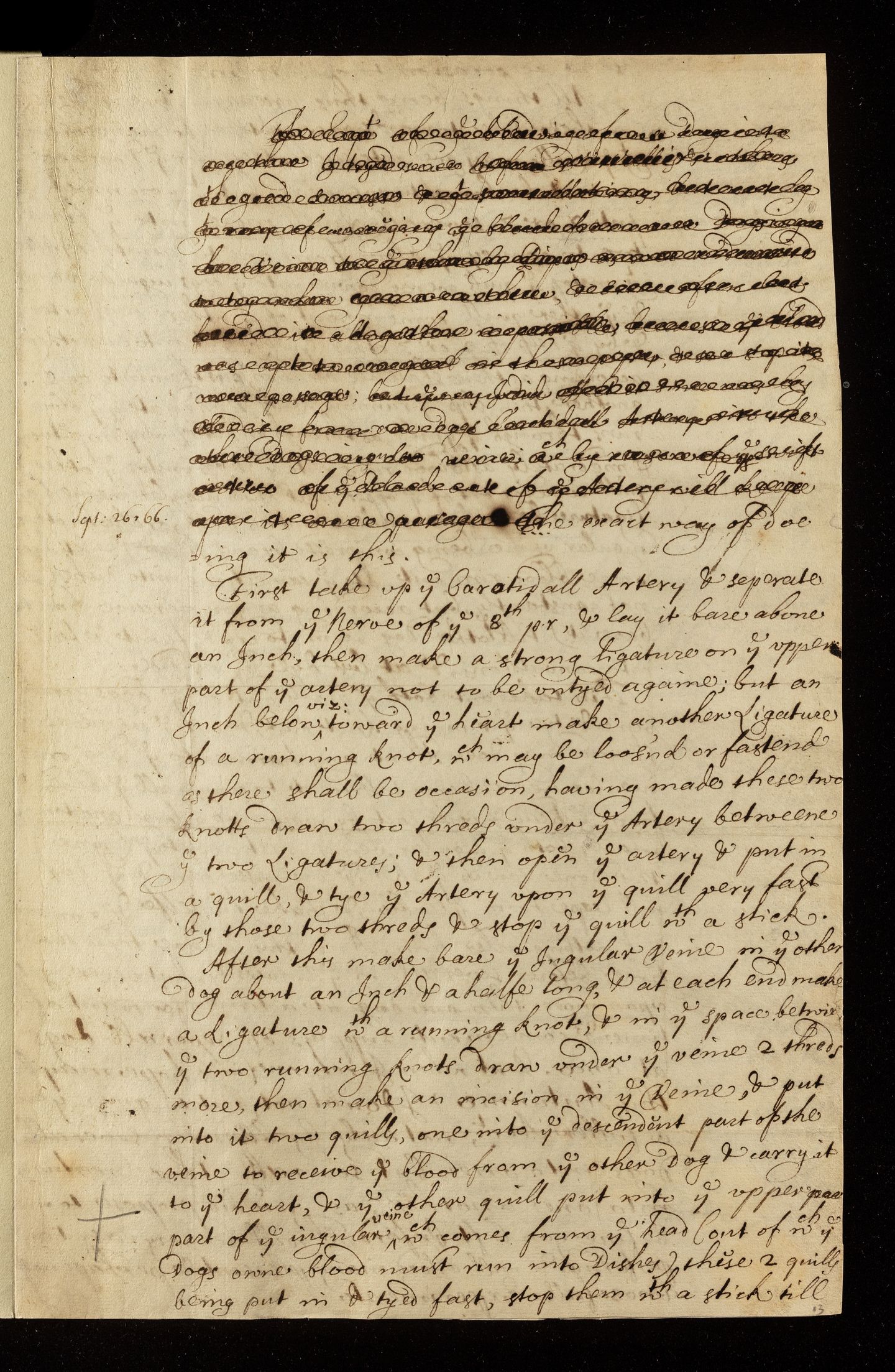 Paper, ['The method observed in transfusing the bloud out of one live ...