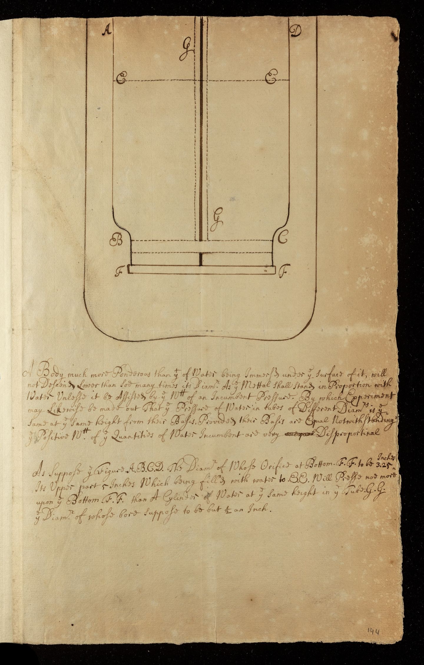 Paper, regarding a body more ponderous than that of water by Francis ...