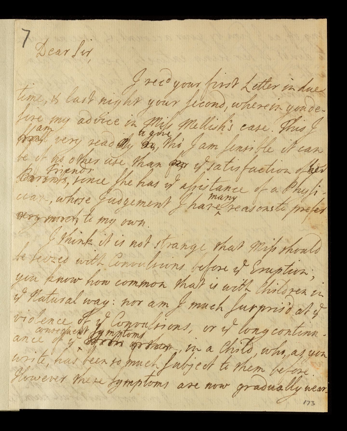 Letters, from James Jurin to Dr Woodhouse | The Royal Society: Science ...