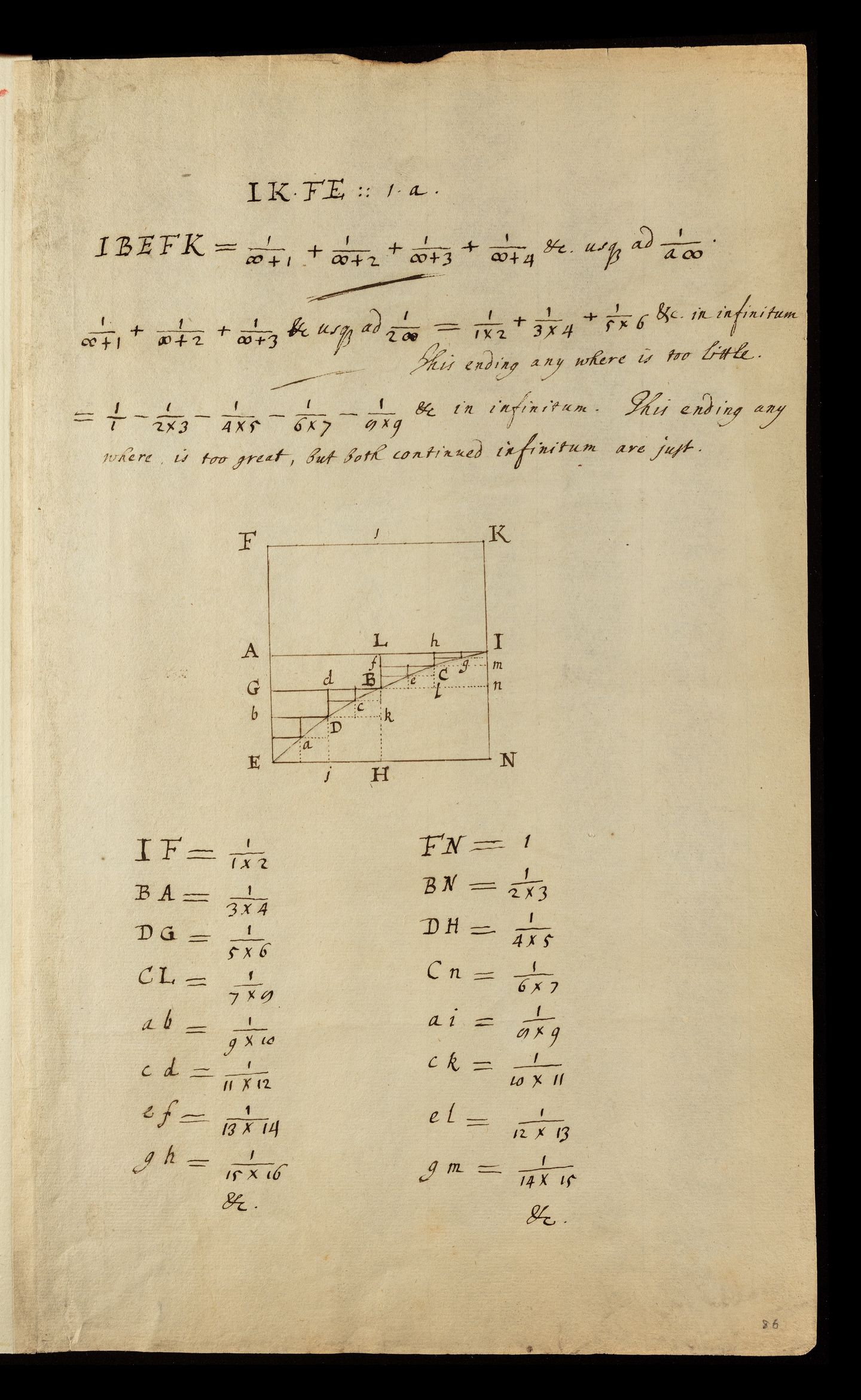 Paper, Isaac Barrow's solution to [Renatus Franciscus] Slusius ...