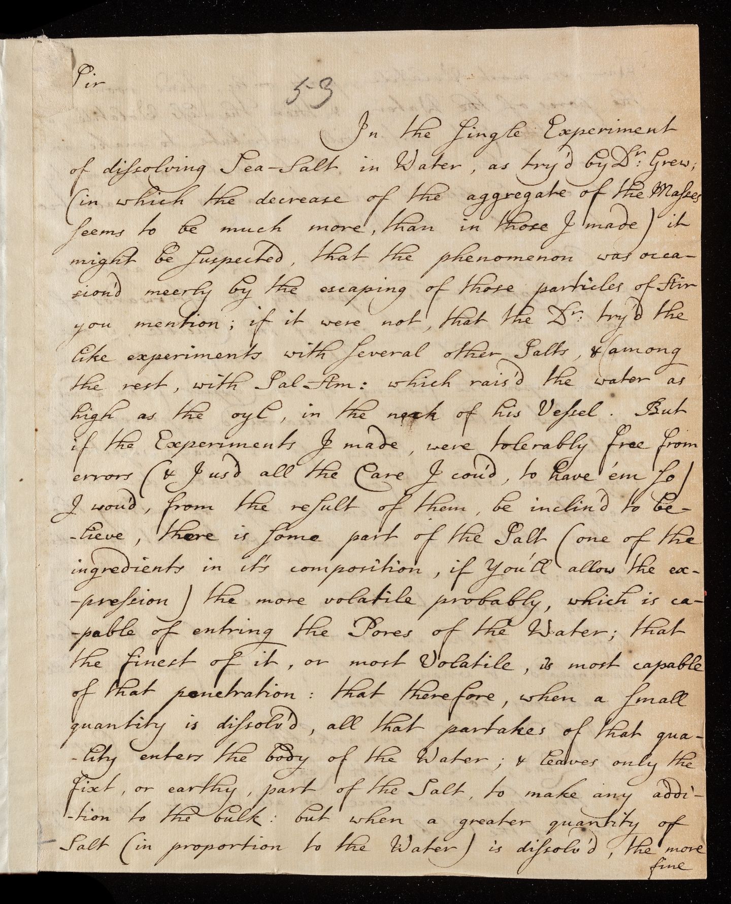 Letter, from Robert Cay to James Jurin, dated at Newcastle | The Royal ...