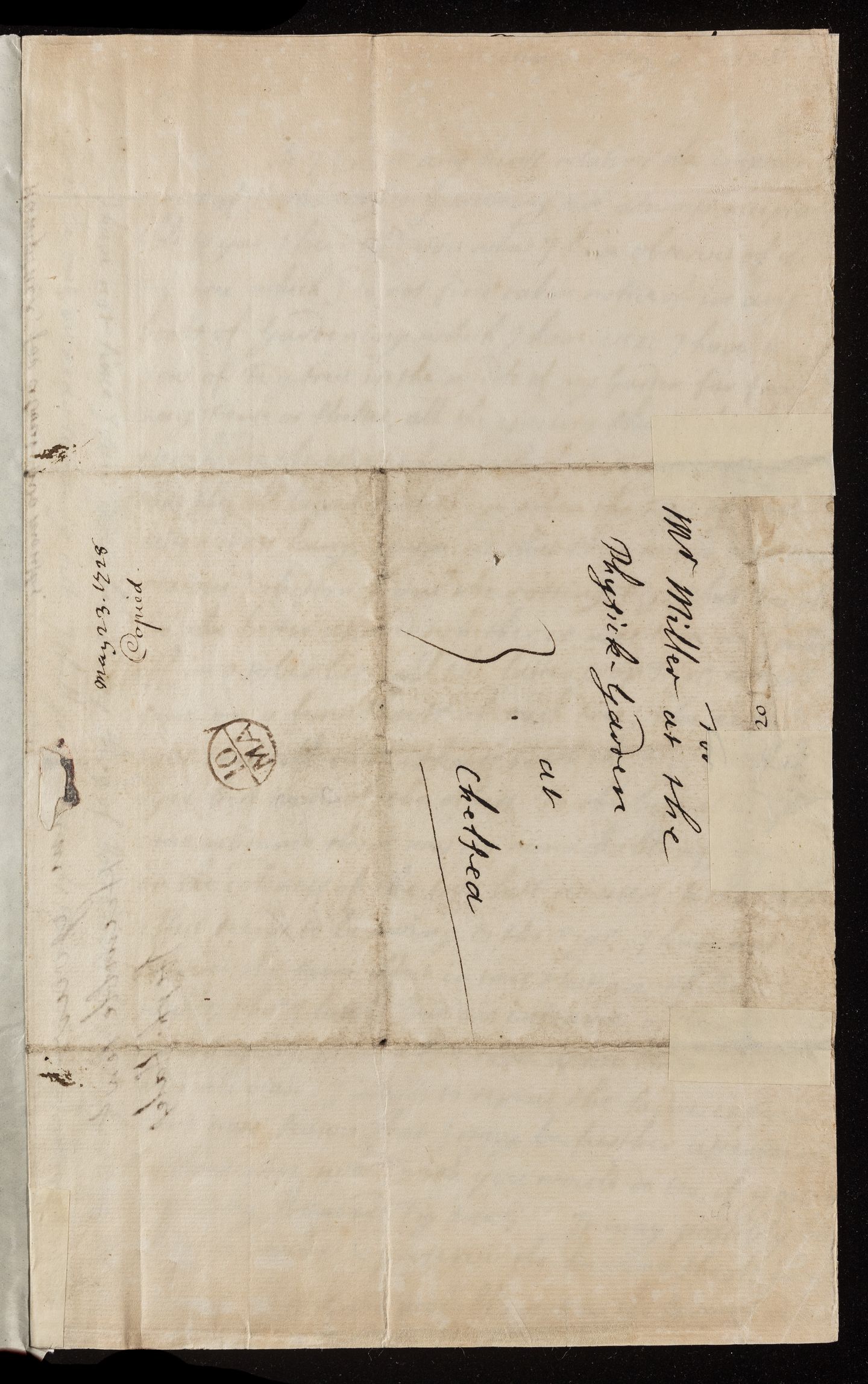 Letter, from Stephen Hales to Mr Millet, dated at Teddington | The ...