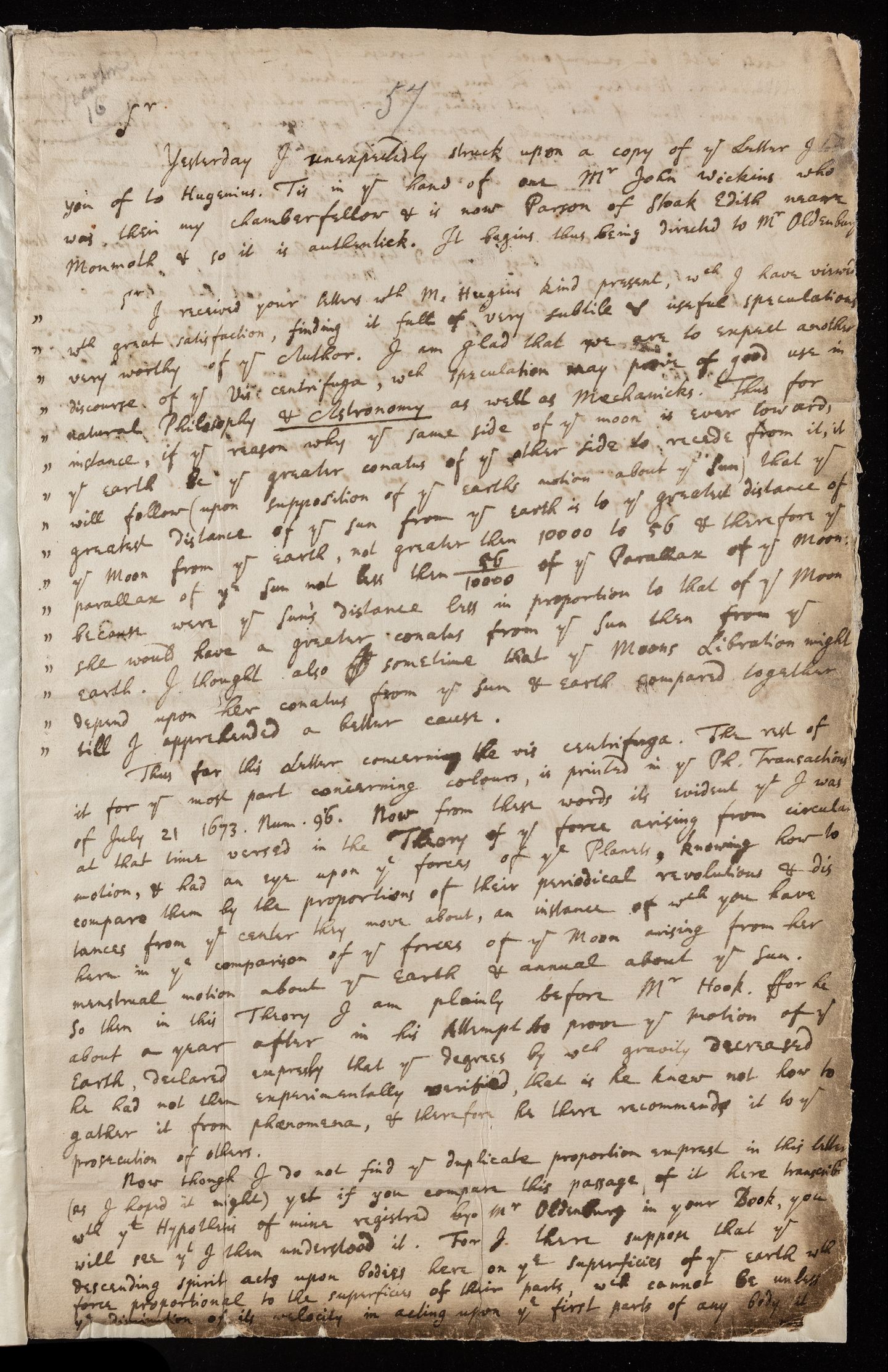 Letter, from Isaac Newton to Edmund Halley | The Royal Society: Science ...