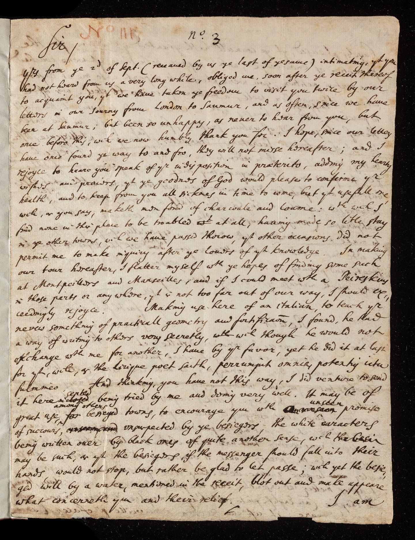 Letter, from Henry Oldenburg to Robert Boyle | The Royal Society ...