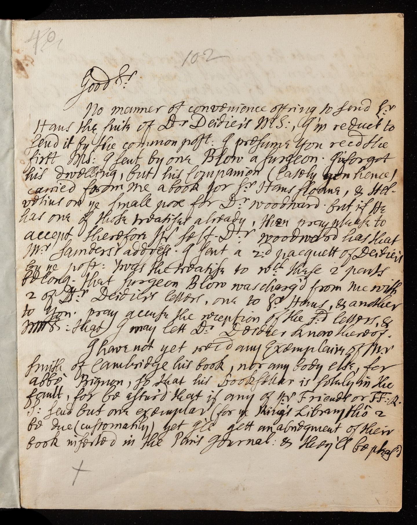 Letter, from John Woolhouse to James Jurin, dated at Paris | The Royal ...