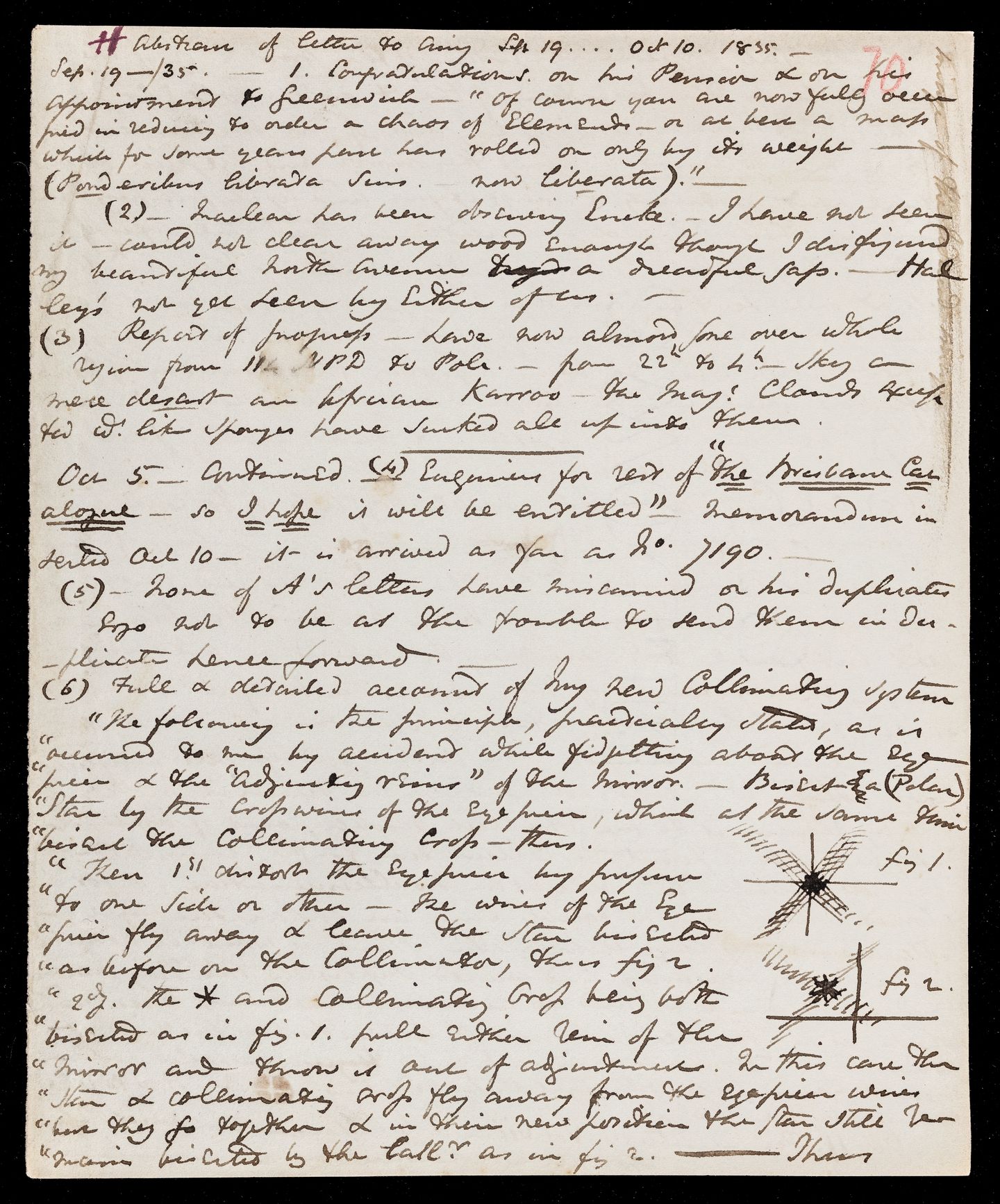 Draft letter, from Sir John Frederick William Herschel to George ...