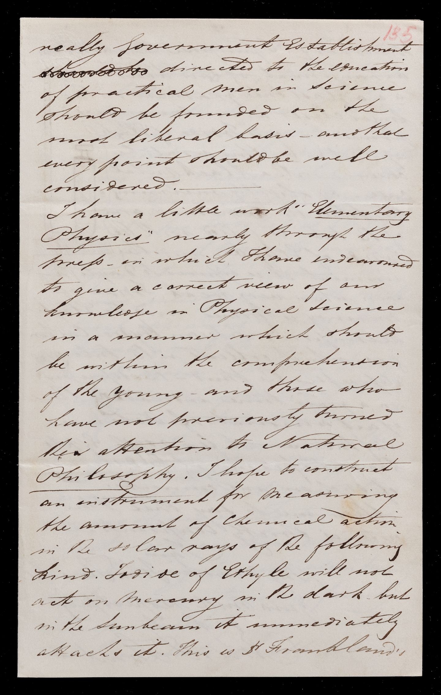 Incomplete letter, from Robert Hunt to Sir John Herschel | The Royal ...