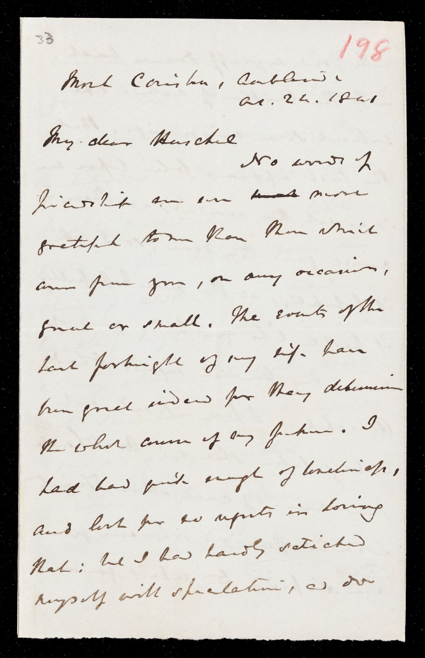 Letter, from William Whewell to Sir John Herschel, dated at Ambleside | The Royal Society ...