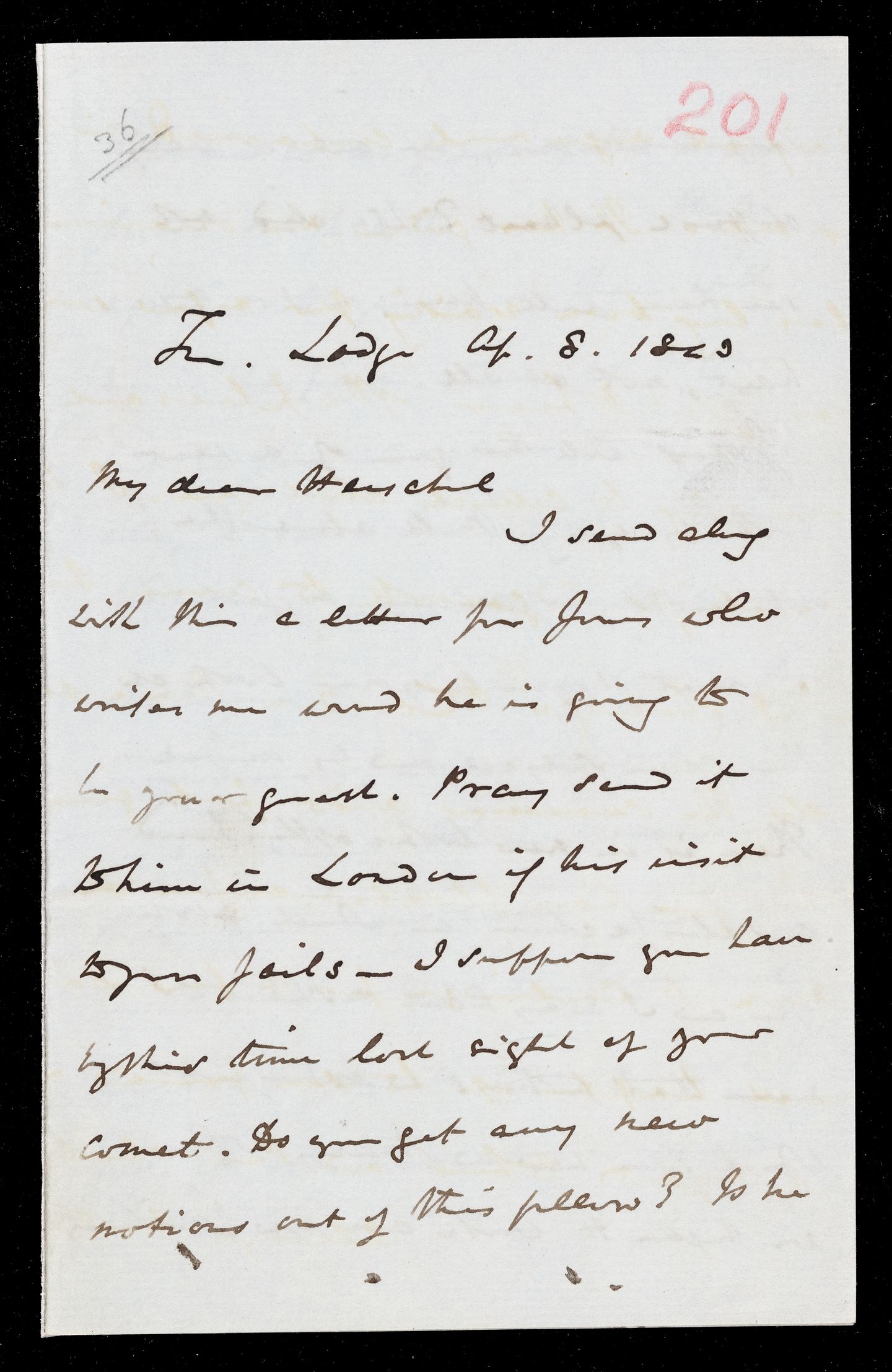 Letter, from William Whewell to Sir John Herschel, dated at Trinity Lodge | The Royal Society ...
