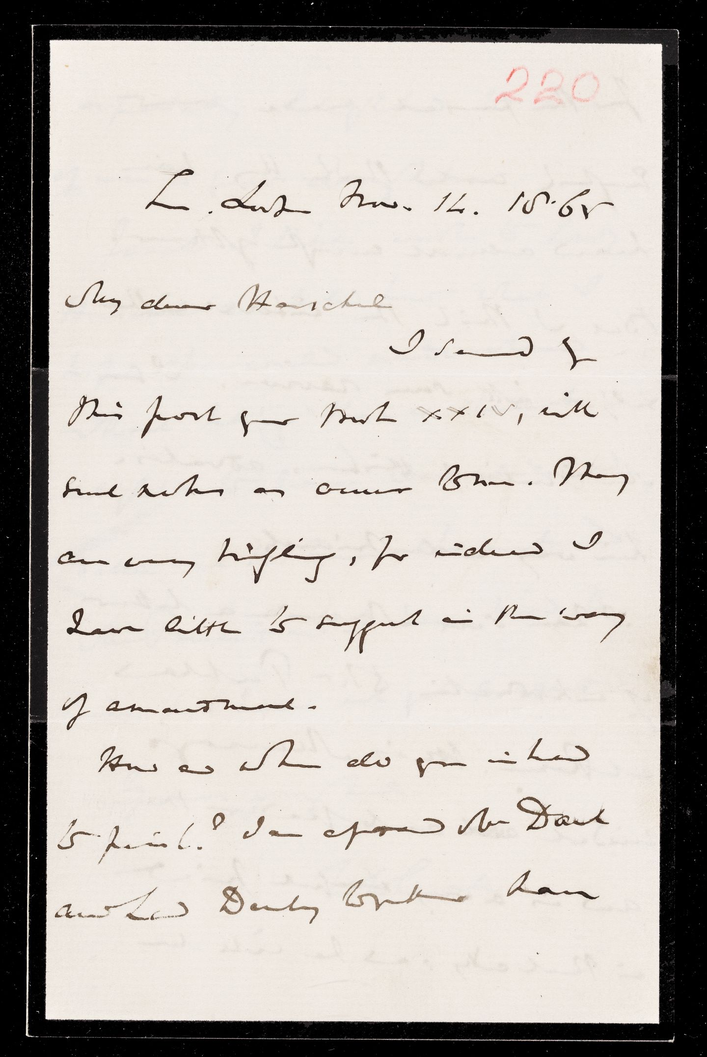 Letter, from William Whewell to Sir John Herschel, dated at Trinity Lodge | The Royal Society ...