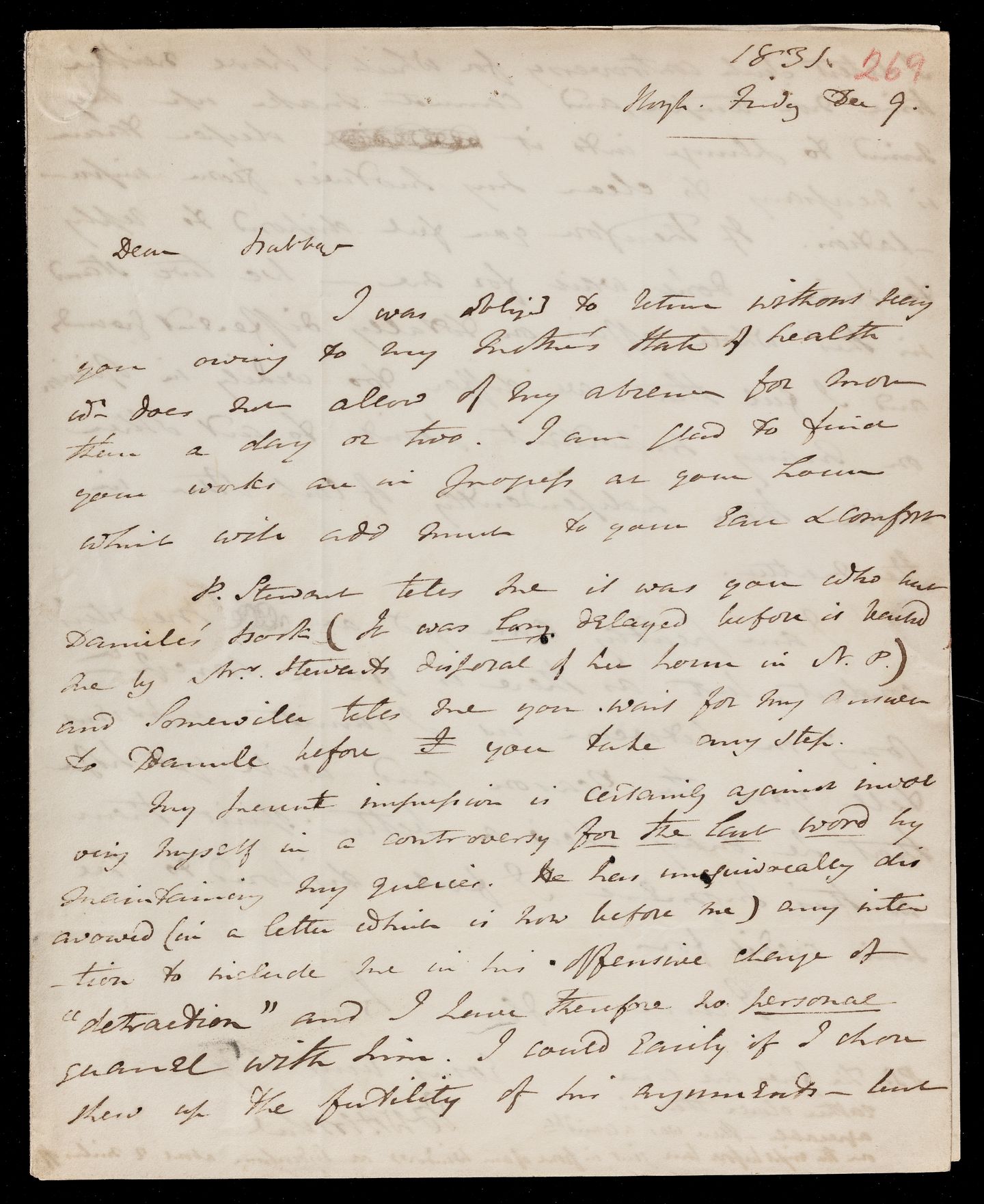 Letter, from Sir John Herschel to Charles Babbage, dated at Slough | The Royal Society: Science ...