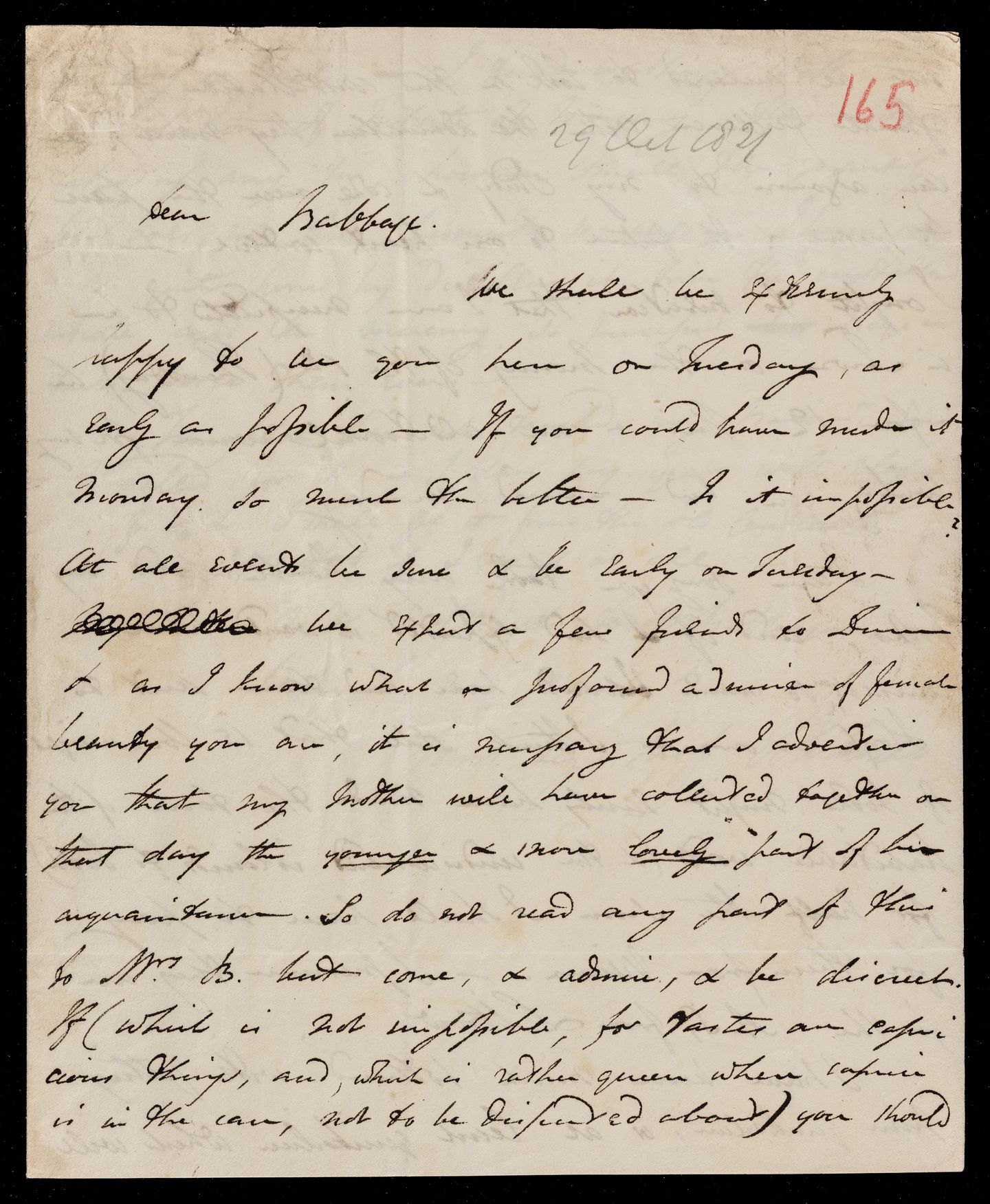 Letter, from Sir John Herschel to Charles Babbage, dated at Slough | The Royal Society: Science ...