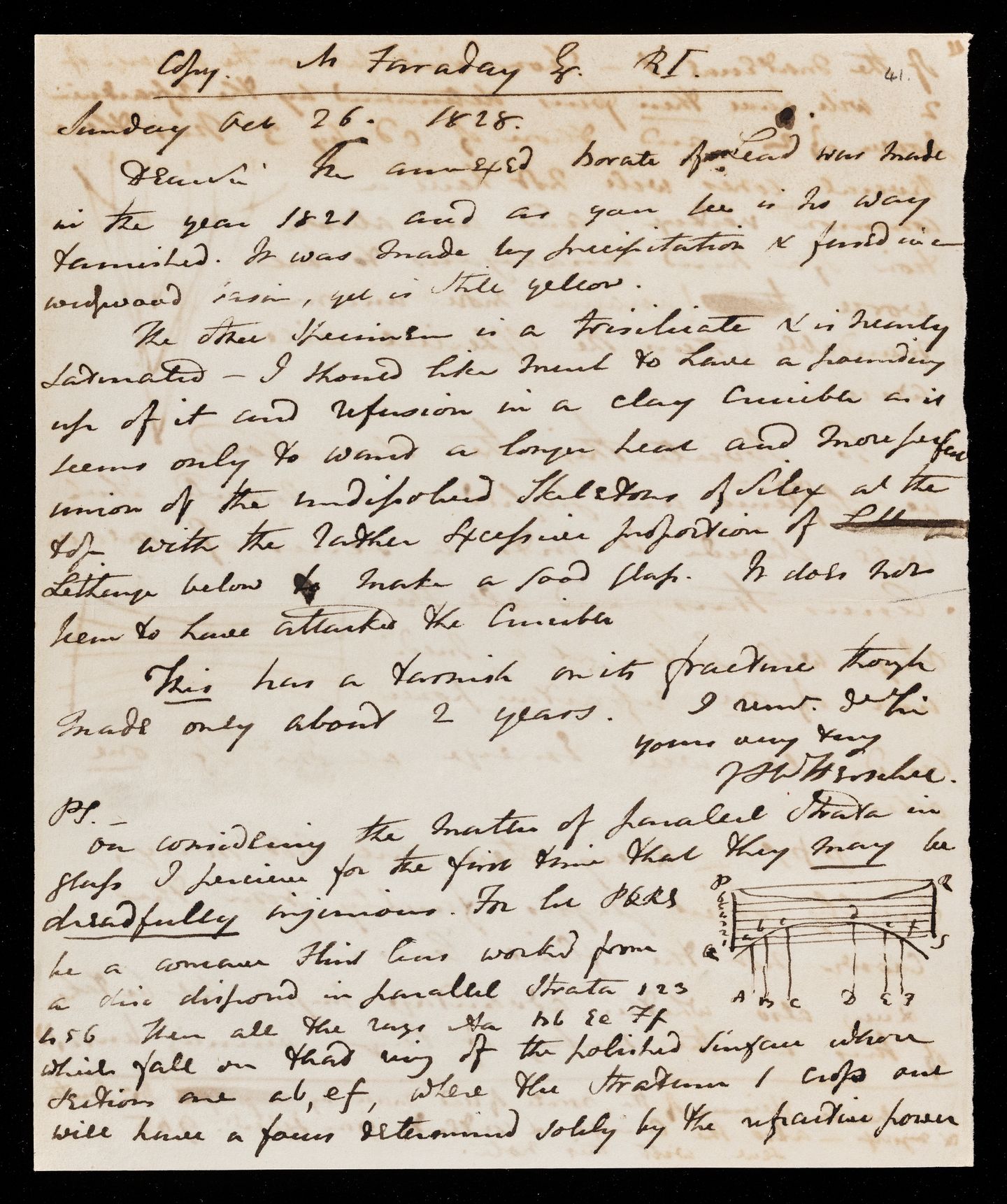Copy letter, from Sir John Herschel to Michael Faraday | The Royal Society: Science in the Making
