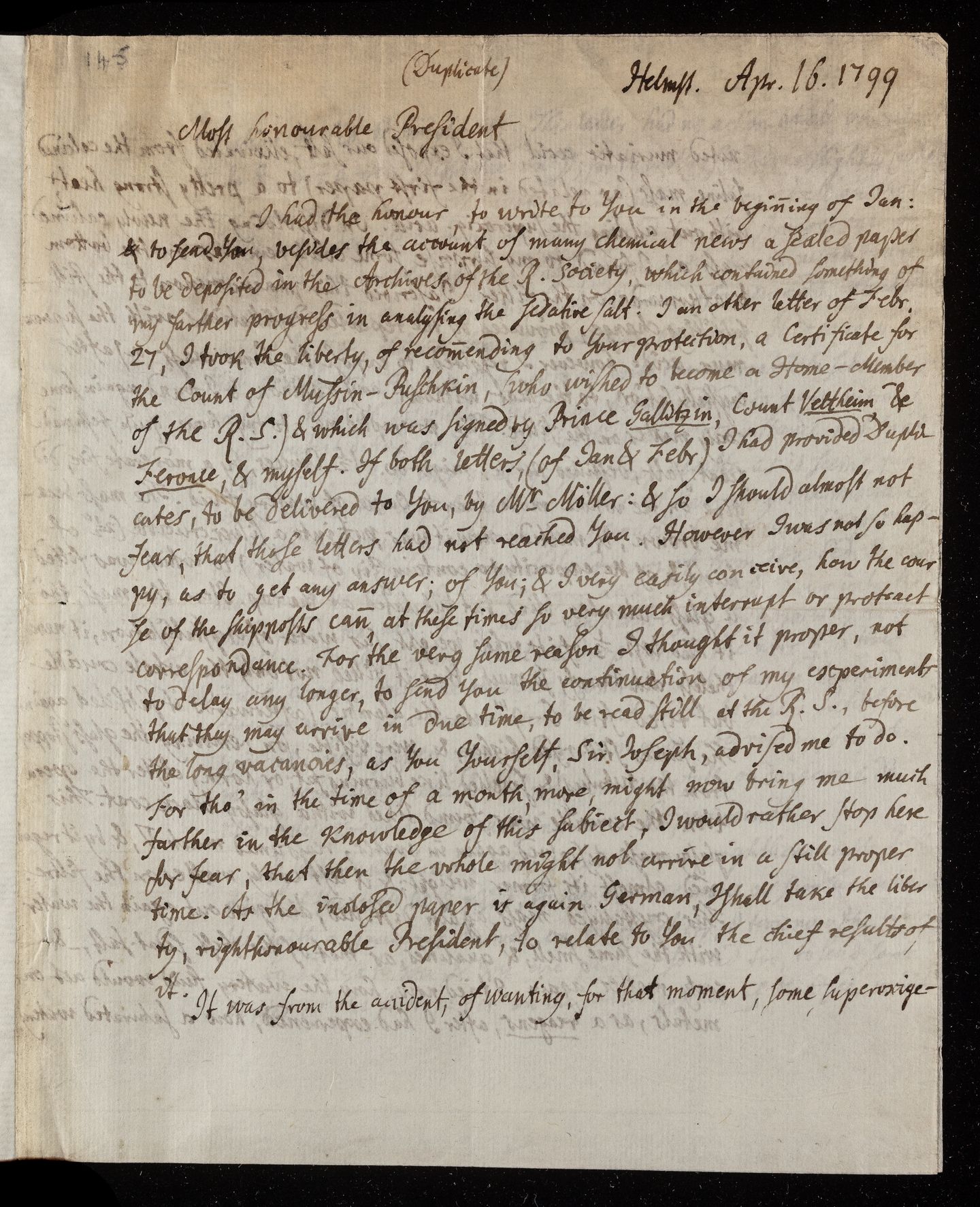 Paper, 'Experiments on the decomposition of acid of borax' by Lorenz ...