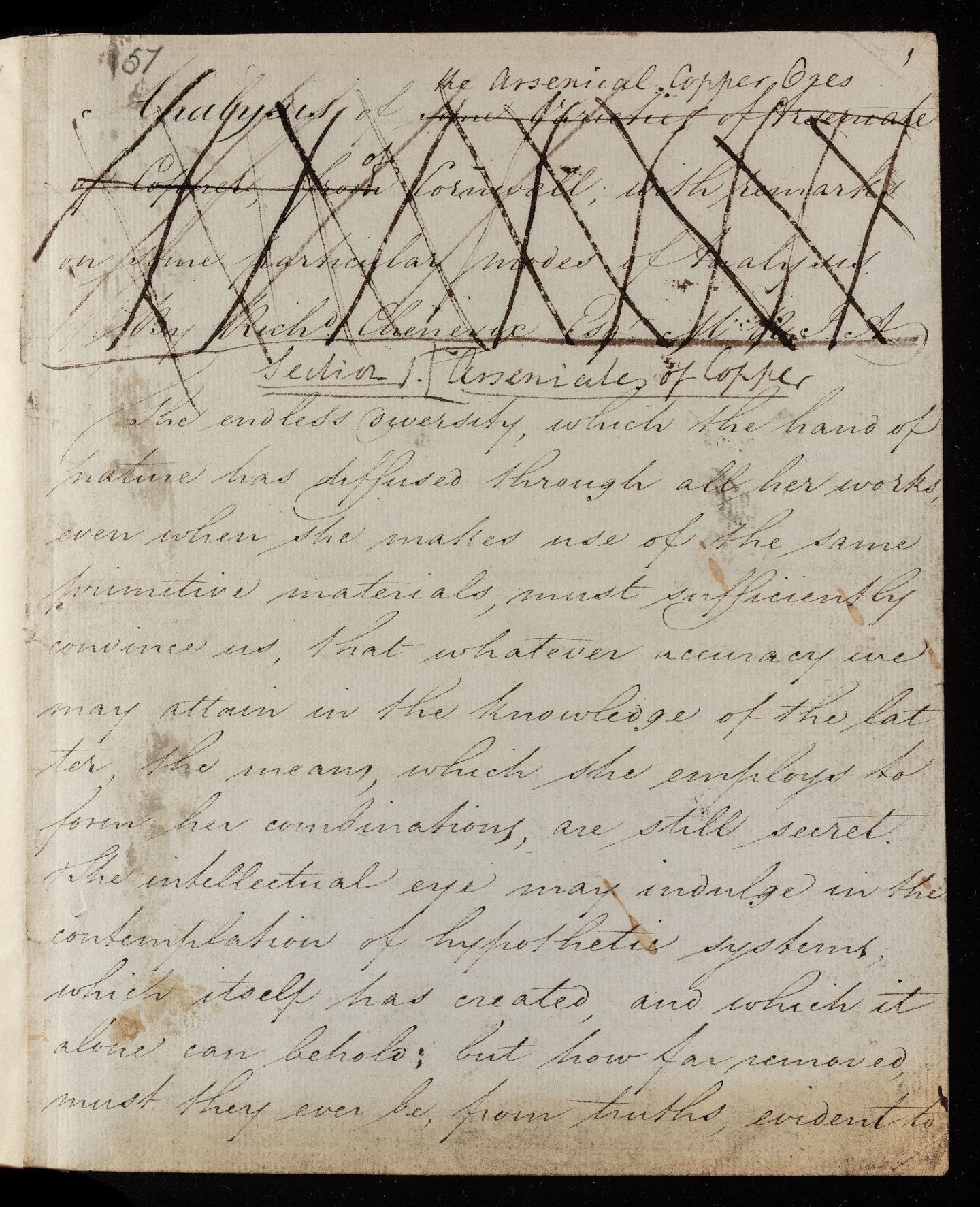 Paper, 'Analysis of the arseniates described by Johann Jerome Schroeter ...