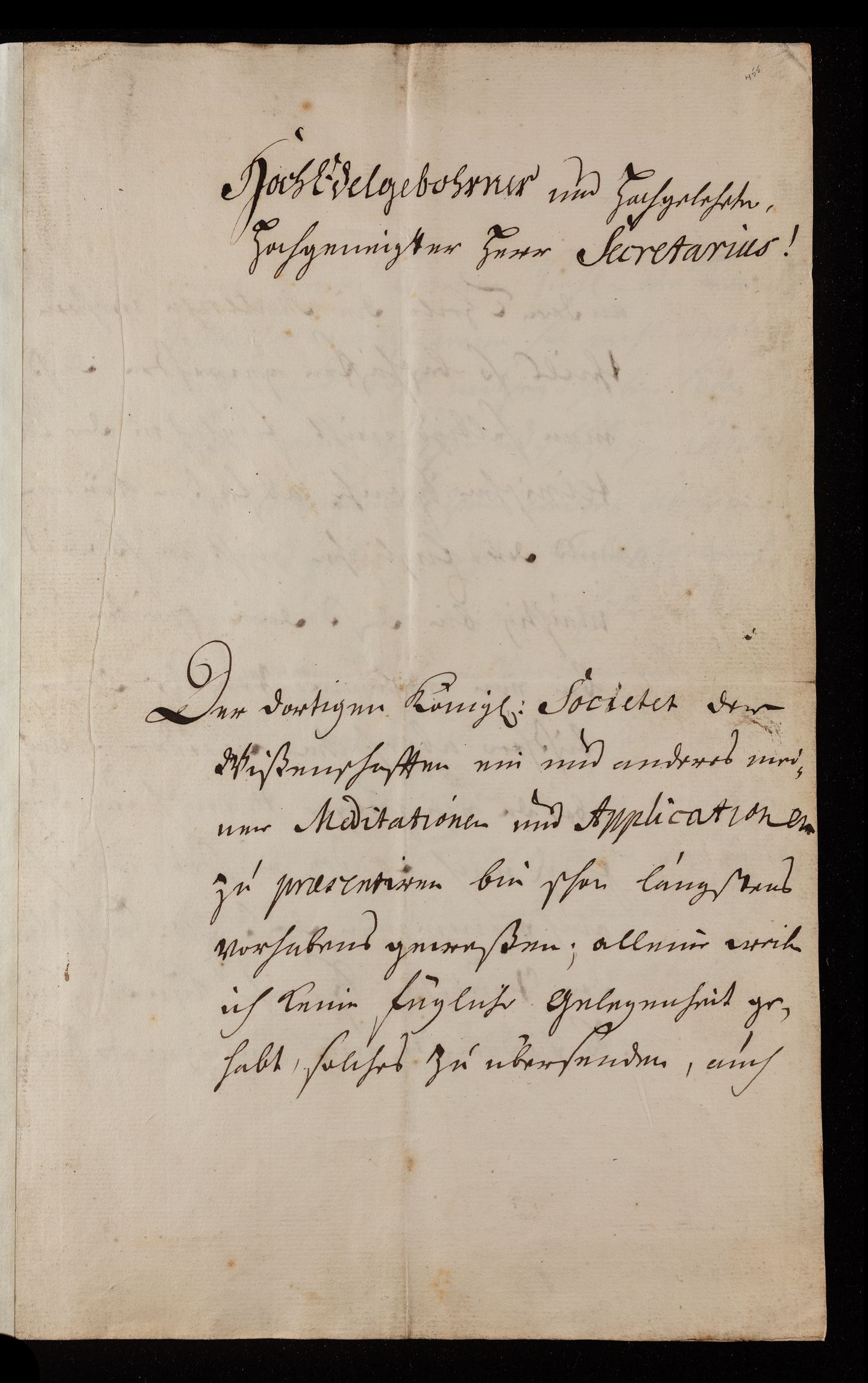 Letter, 'Suggests sending the Royal Society his lubrications on various ...
