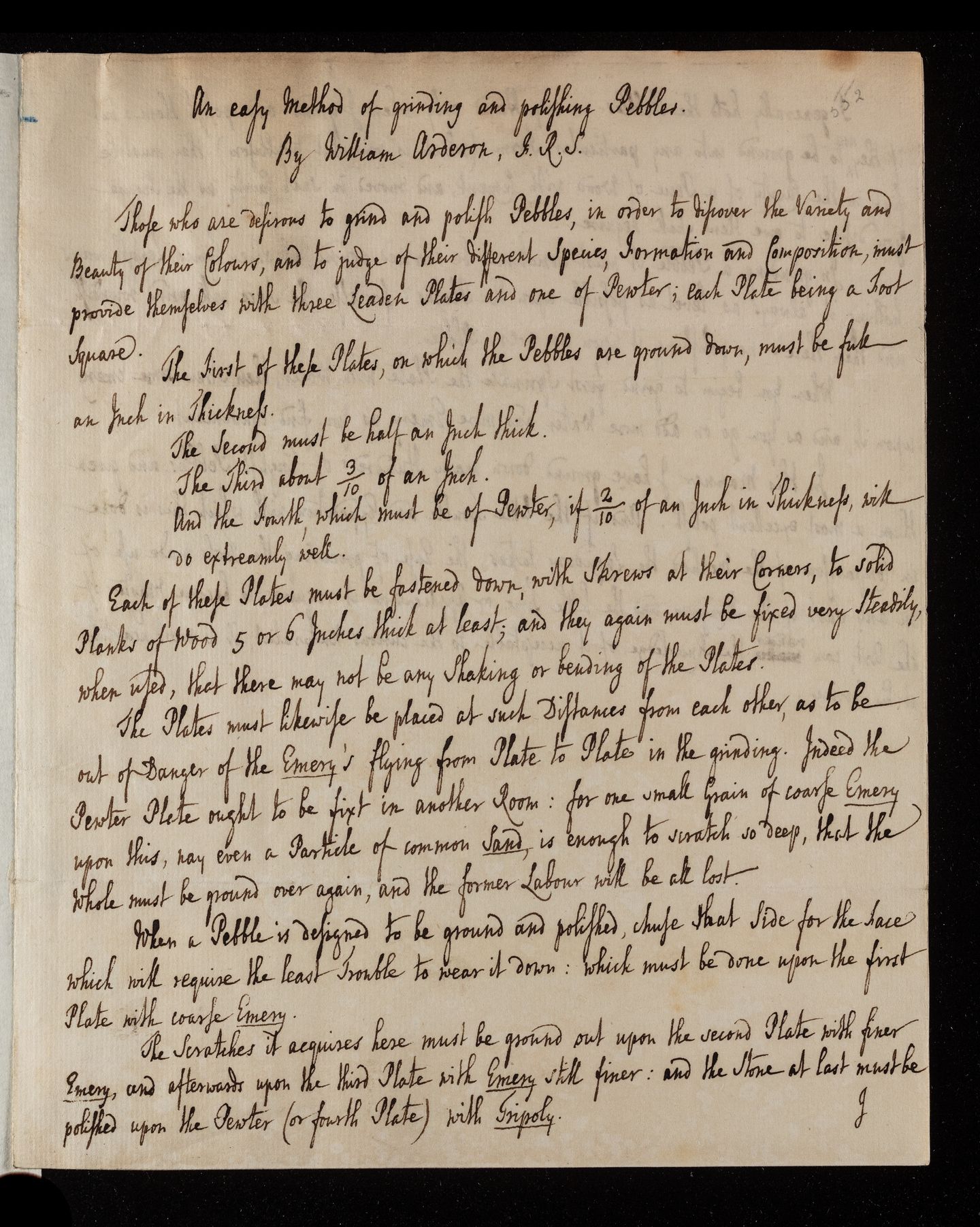 Paper, 'An easy method of grinding and polishing pebbles' by William ...