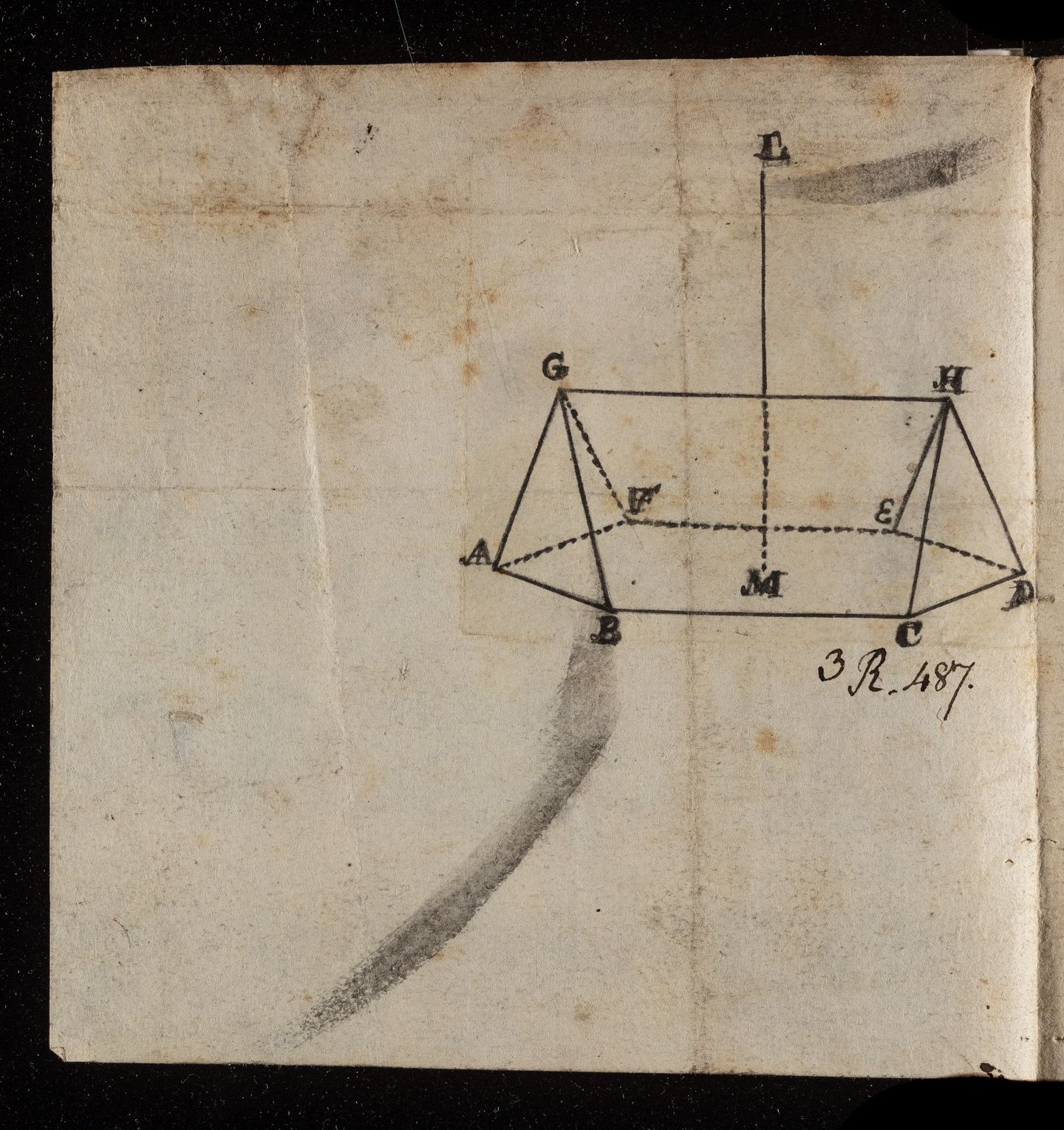 Paper, 'Of double refraction in crystals' by Giovanni Battista Beccaria ...