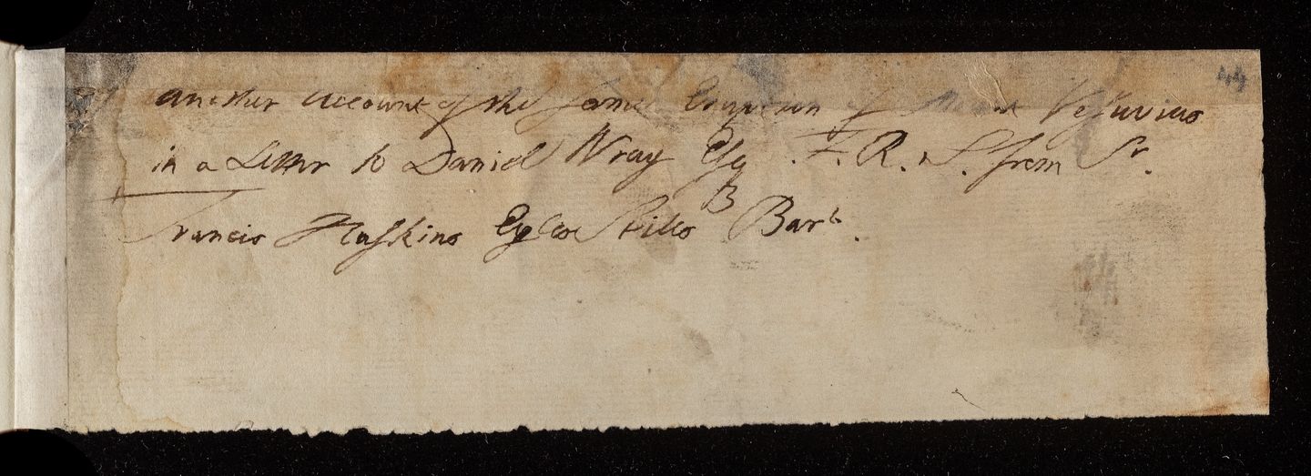 Letter, 'The eruption of Vesuvius' from Francis Haskins Eyles Stiles to ...