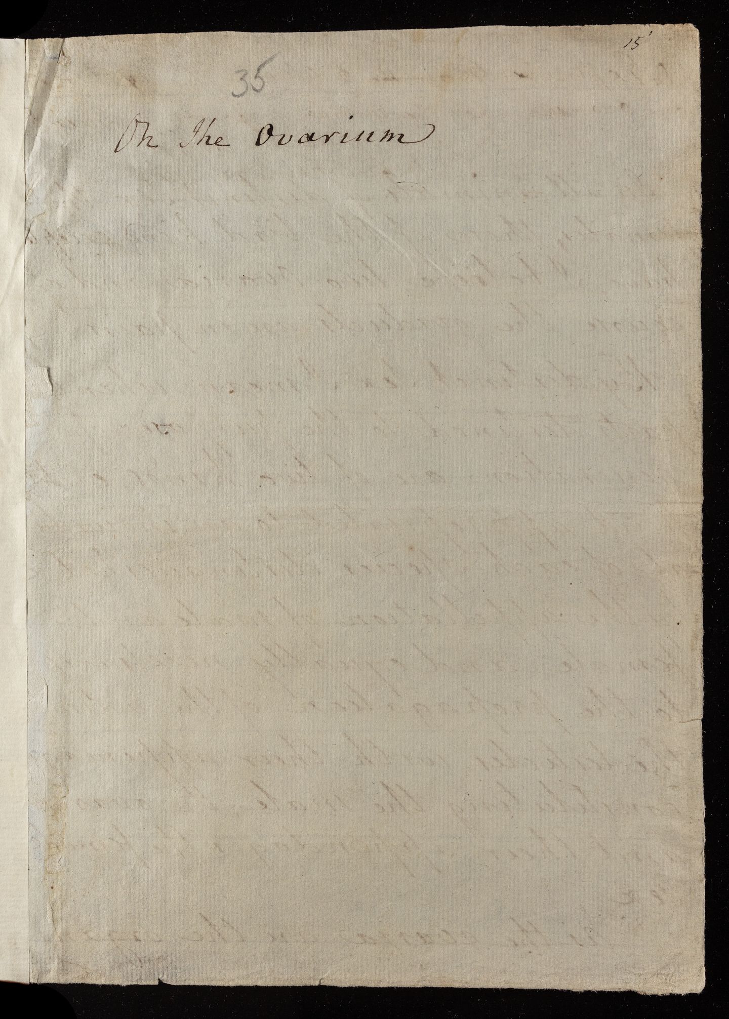 Paper, 'An experiment to determine the effect of extirpating one ...