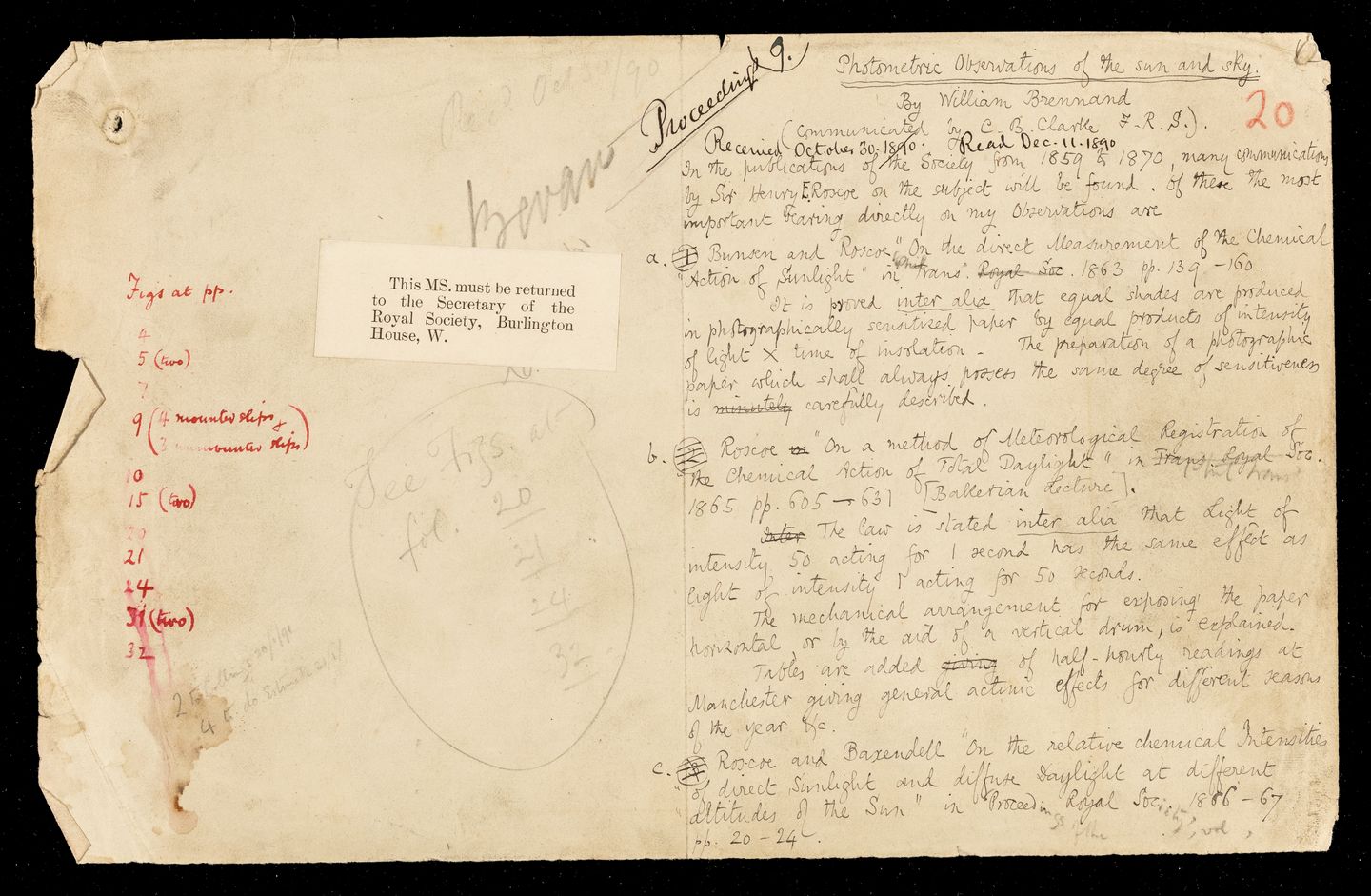 Paper, 'Photometric observations of the Sun and sky' by William ...