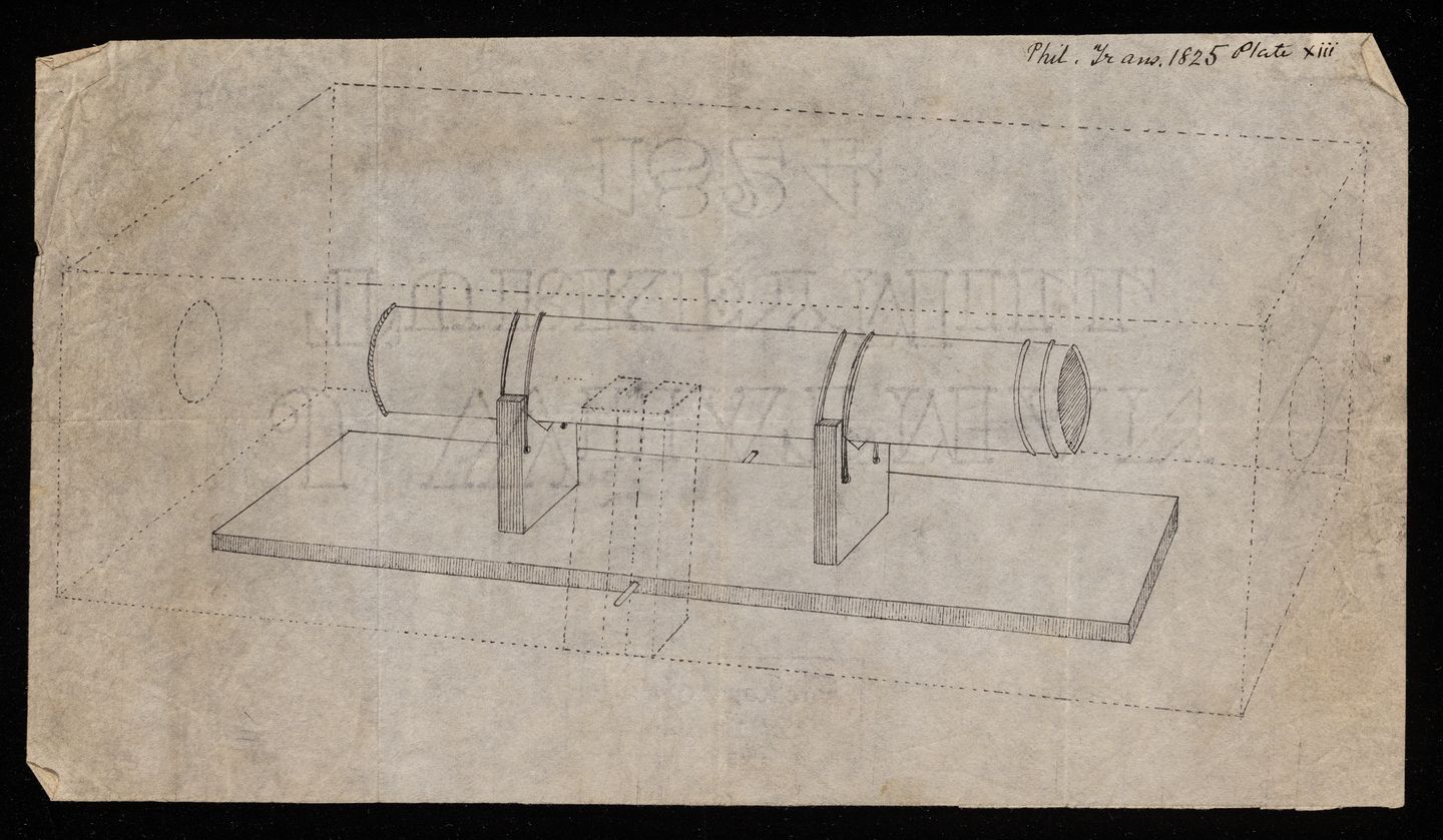 Diagram, floating collimator by [Henry Kater?] | The Royal Society ...