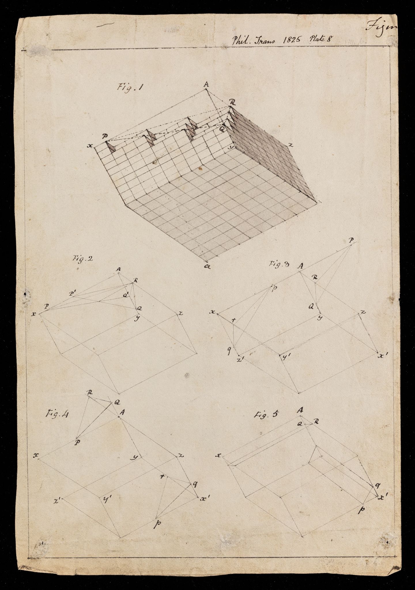 Diagrams, rhomboid divided into small rhomboids by [William Whewell?] | The Royal Society ...
