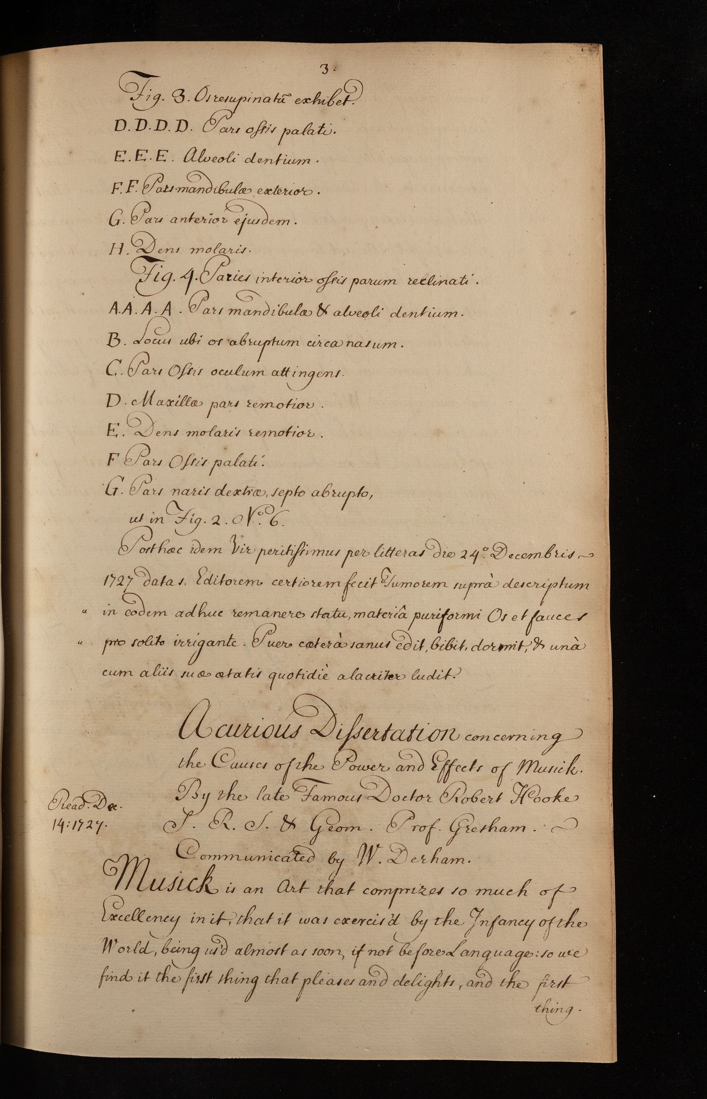 'A curious Dissertation concerning the Causes of the Power and Effects ...