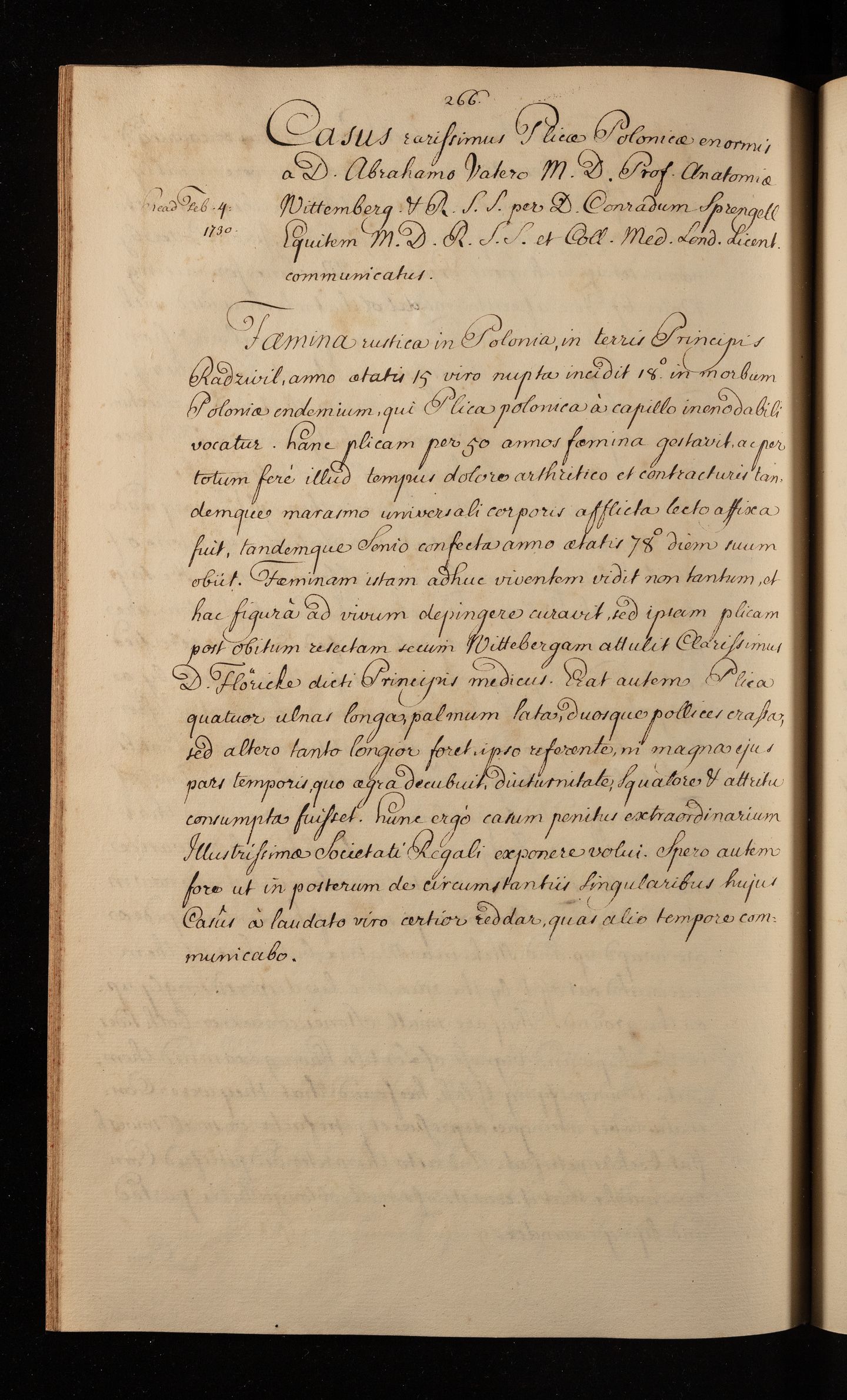 Concerning the rare hair condition called 'plica Polonica' by Abraham ...