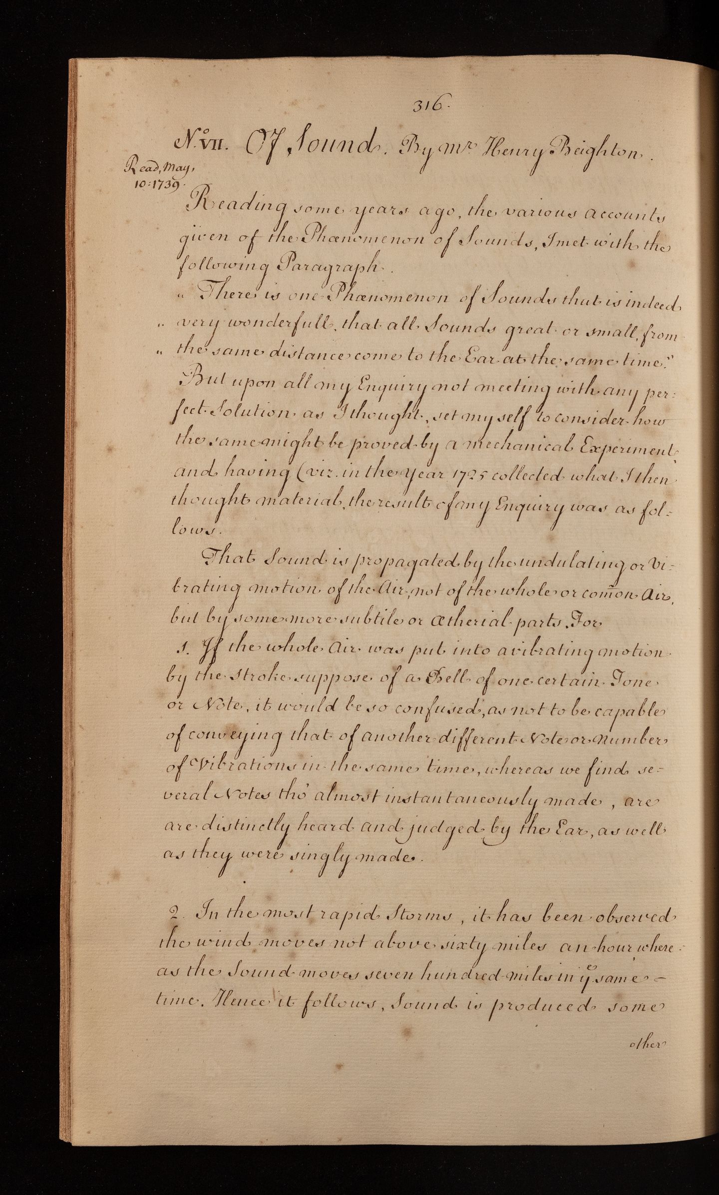 Articles by Henry Beighton on sound and on a design of a quadrant | The ...