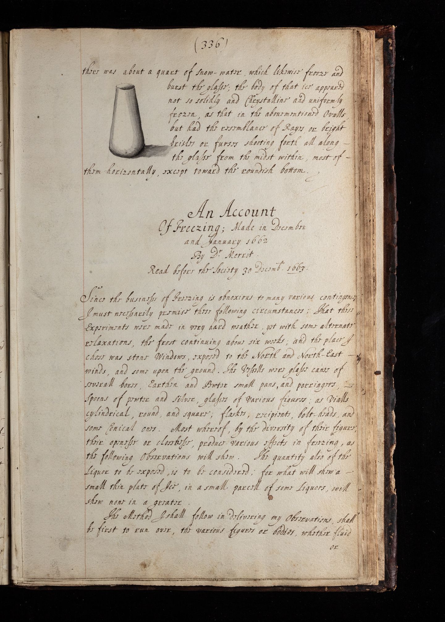 'An Account of Freezing' by Christopher Merrett | The Royal Society ...