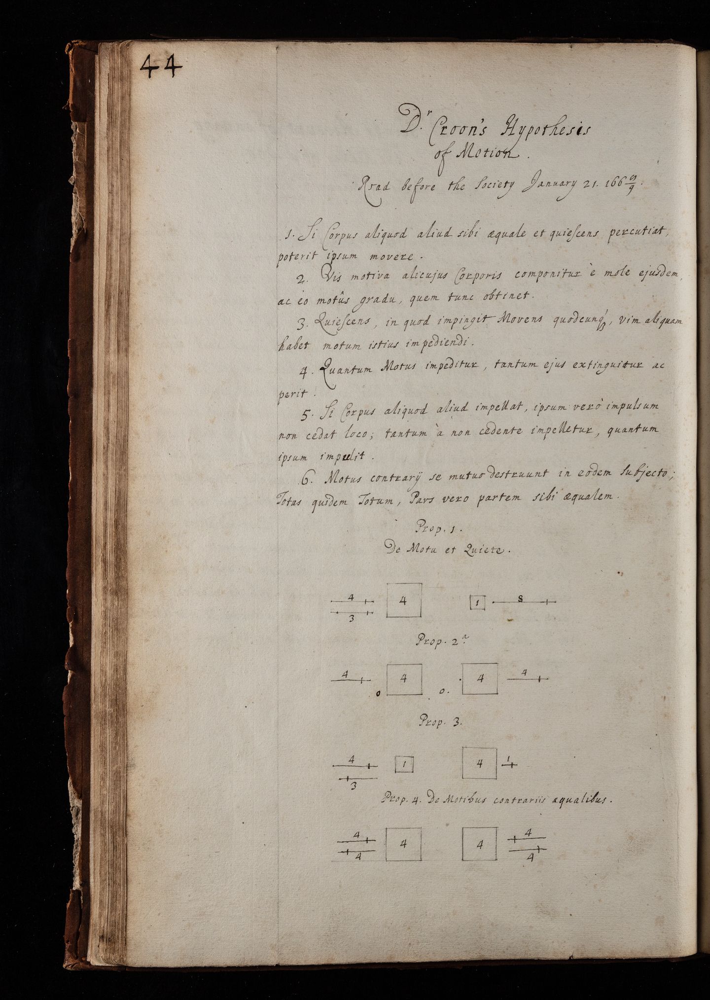 'Hypothesis of Motion' by William Croone | The Royal Society: Science ...