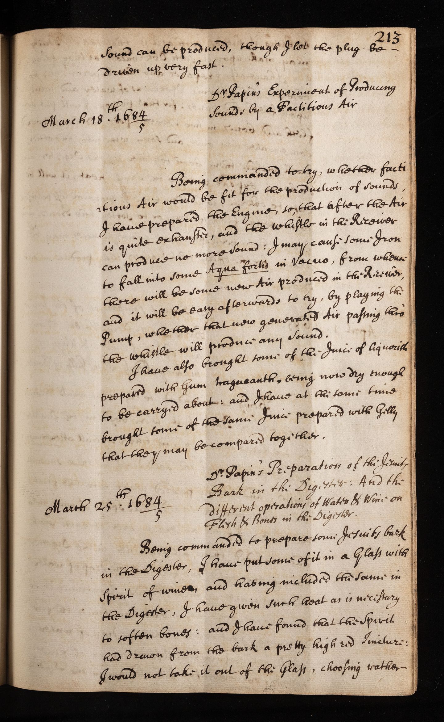 'Dr Papin's Preparation of the Jesuits Bark in the Digester: And the ...