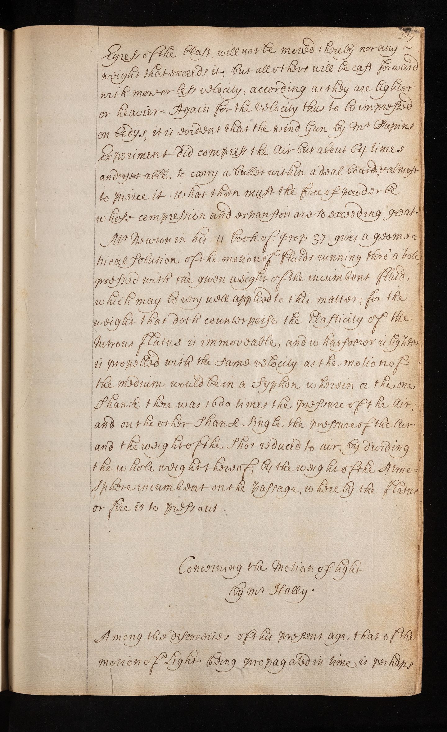 'Concerning the Motion of light' by Edmond Halley | The Royal Society ...