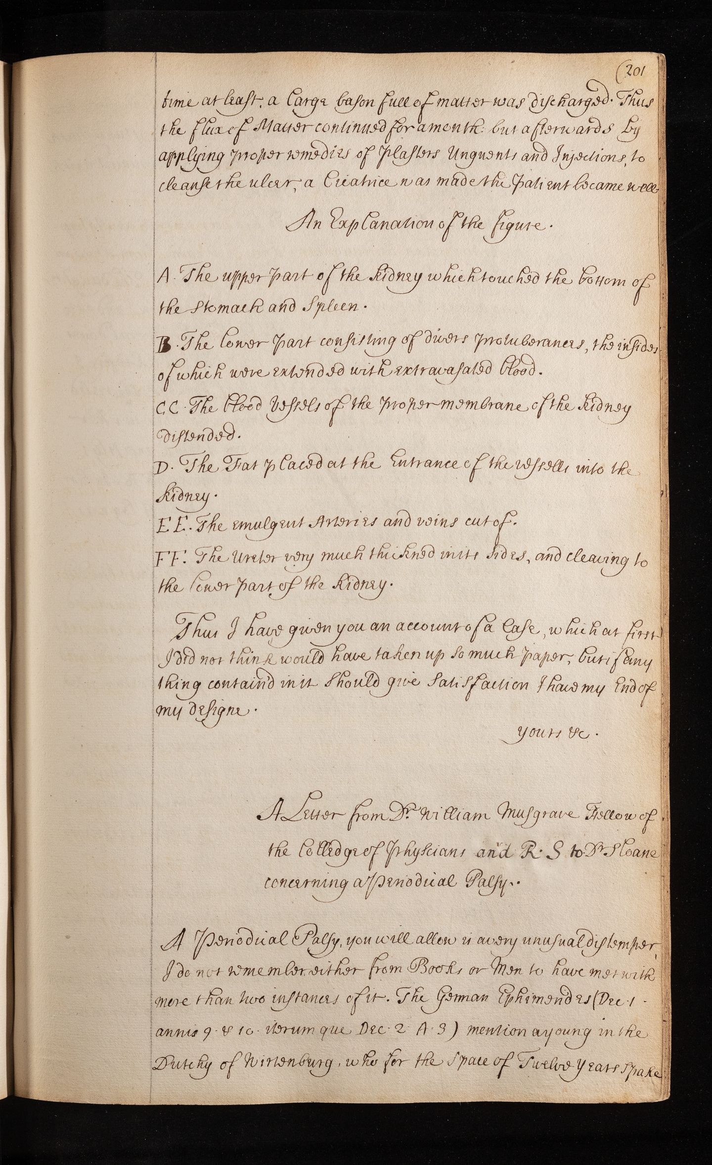 Letter from William Musgrave, dated 4 June 1698 at Exeter, concerning ...
