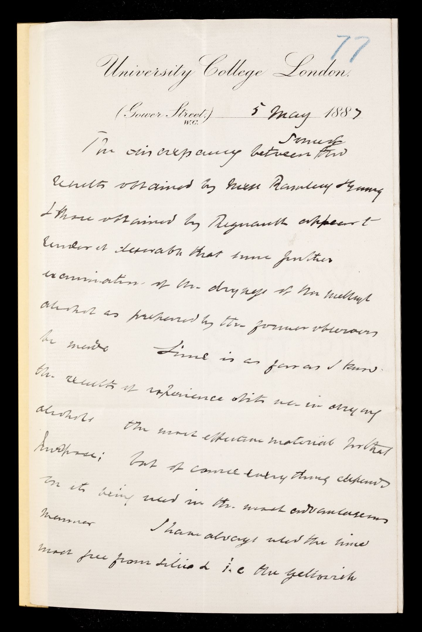 Second referee's report by Alexander William Williamson, on a paper 'On ...