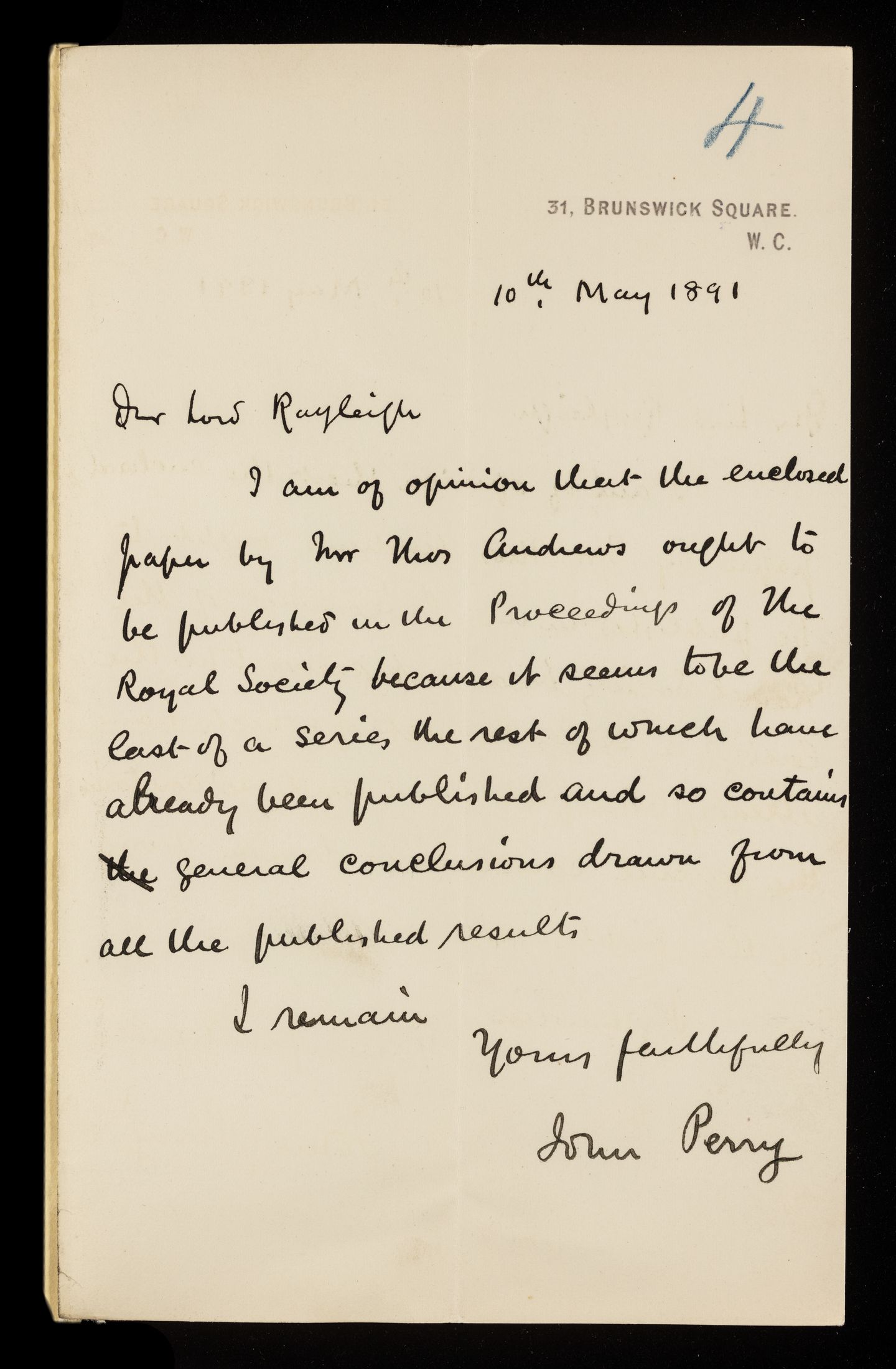 Referee's report by John Perry, on a paper 'The passive state of iron ...