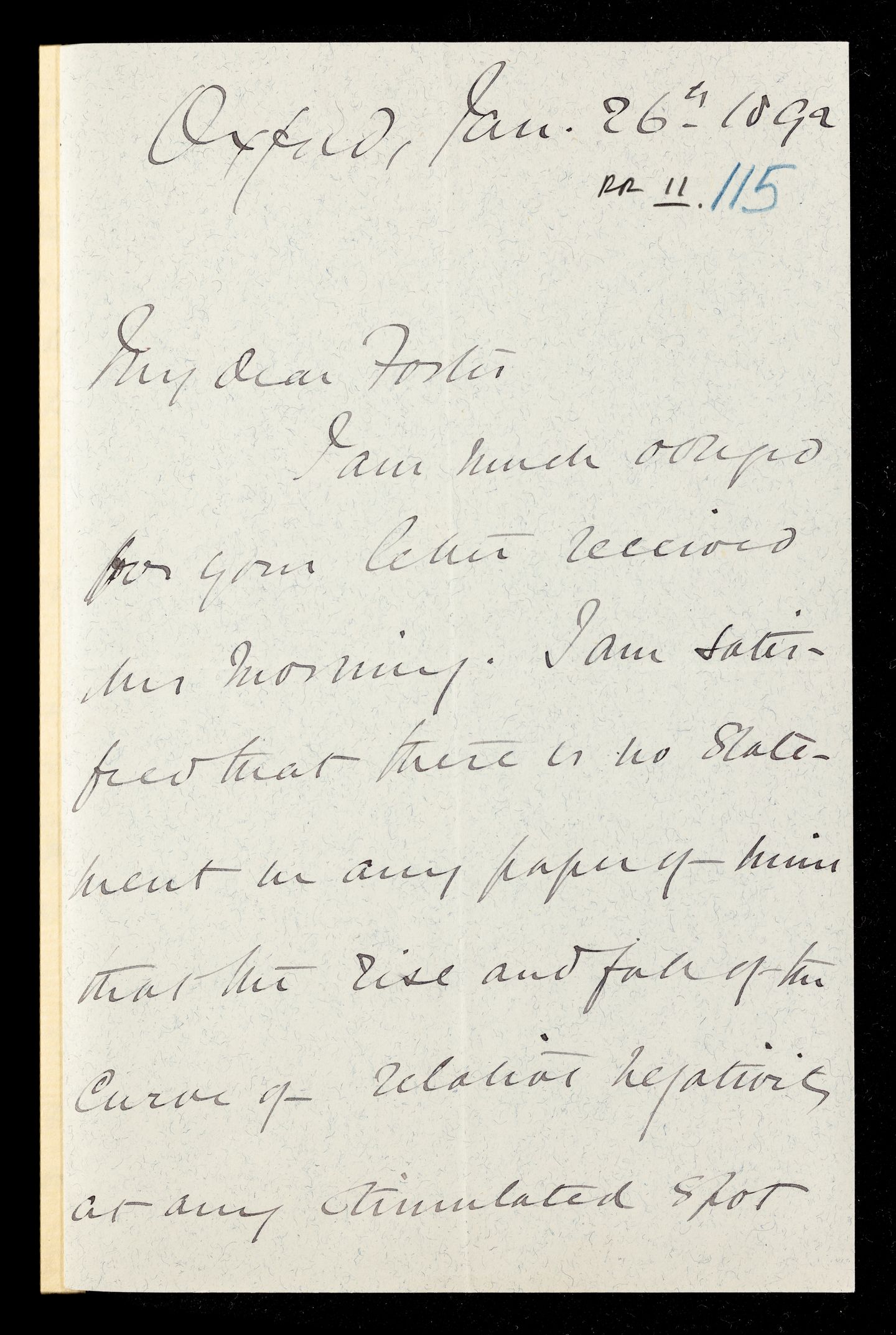 Second referee's report by John Scott Burdon-Sanderson, on a paper 'On ...