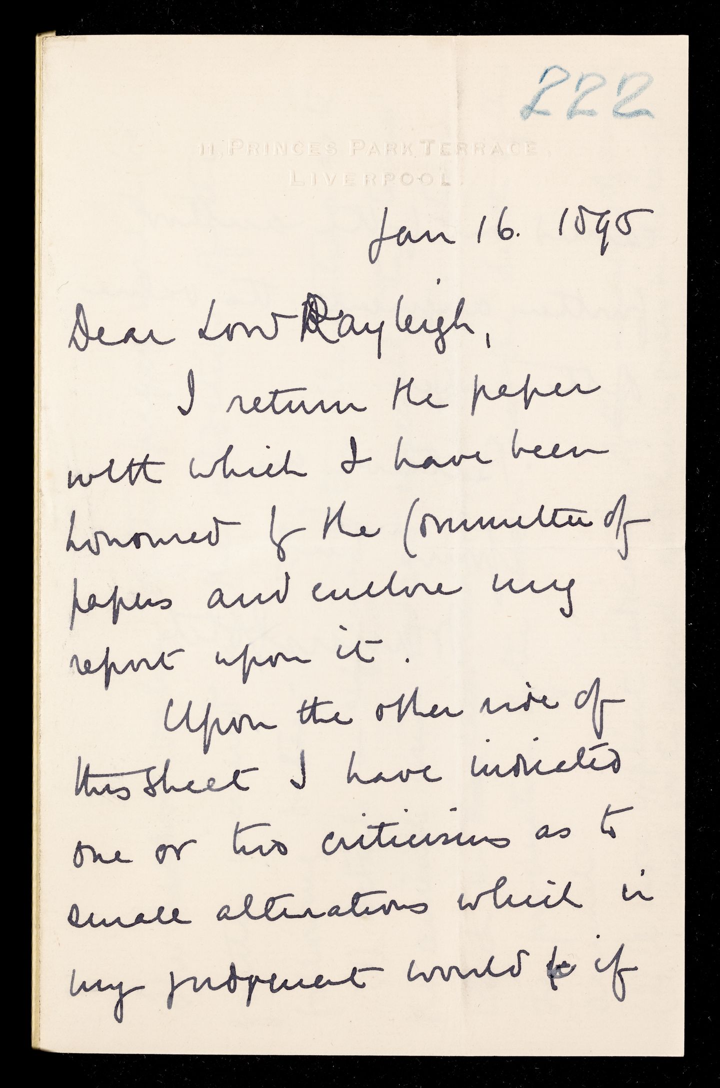 Referee's report by Francis Gotch, on a paper 'Experimental researches ...