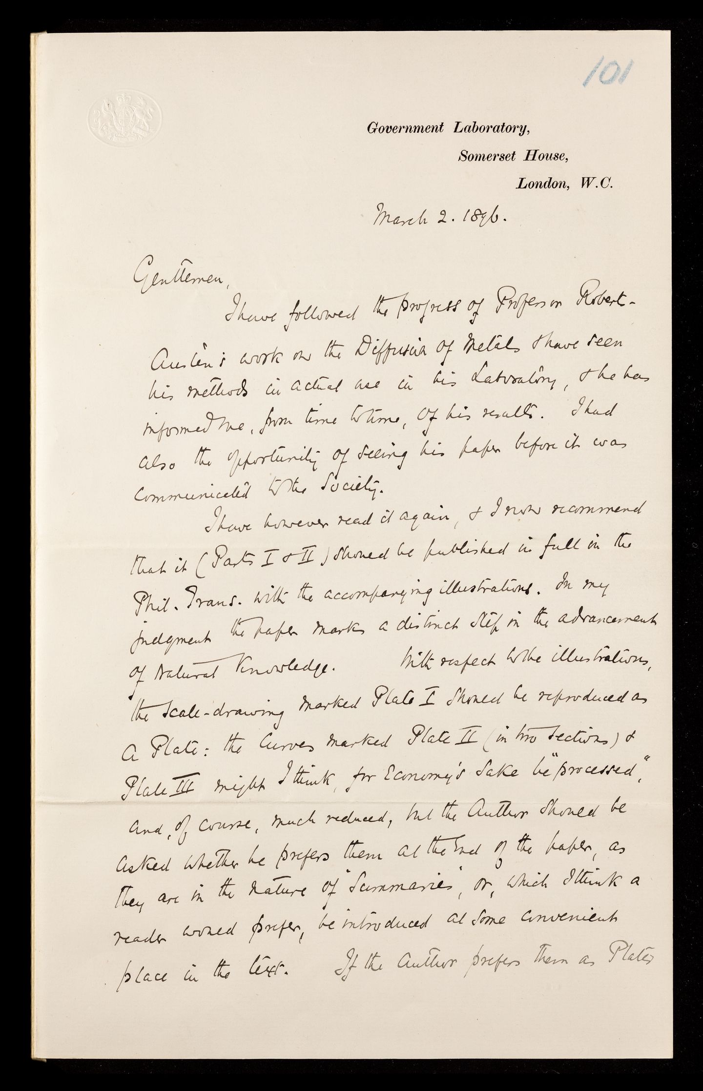 Referee's report by Thomas Edward Thorpe, on the Bakerian Lecture 'On ...