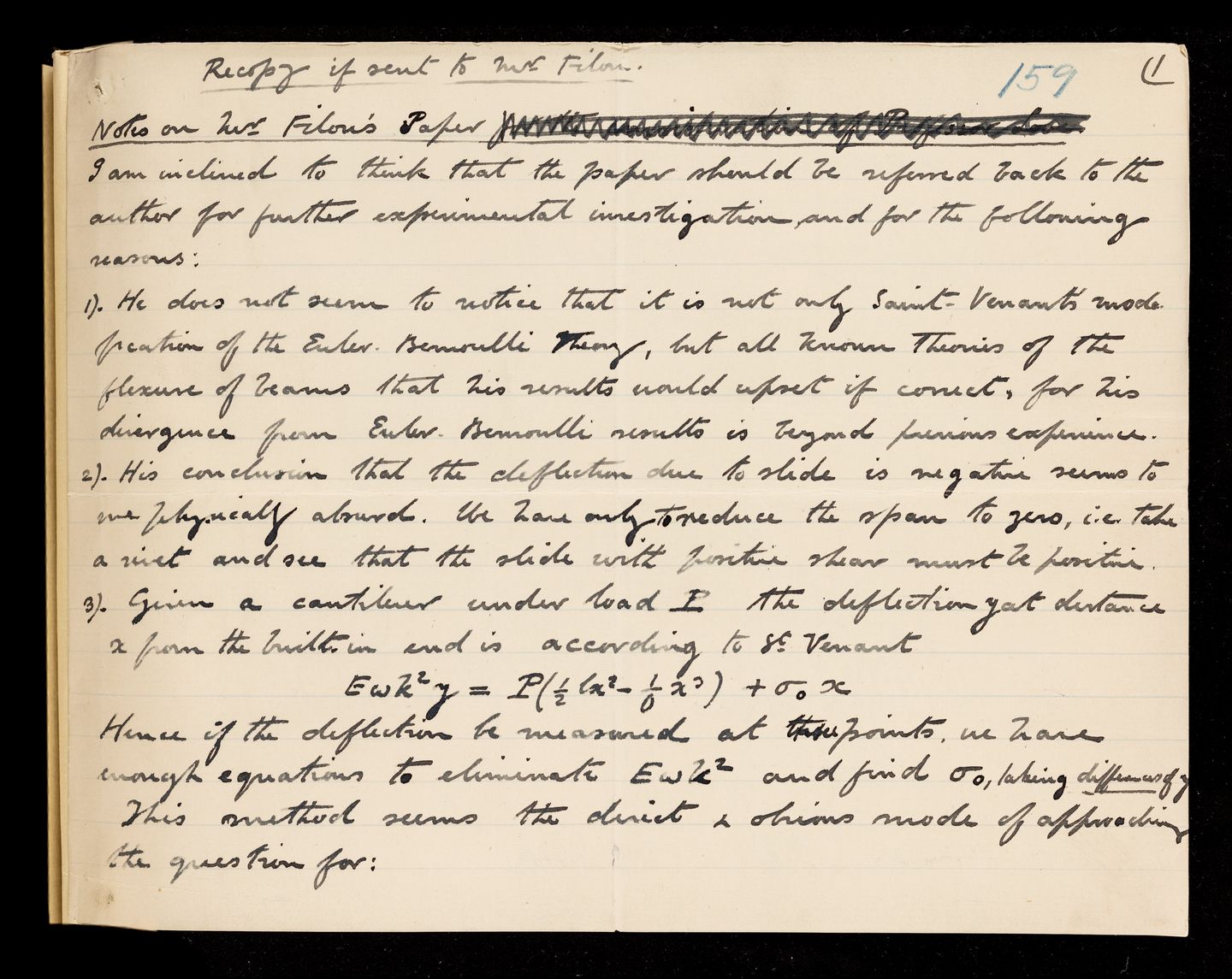 Detailed referee's report by Karl Pearson, on a paper 'Experimental ...