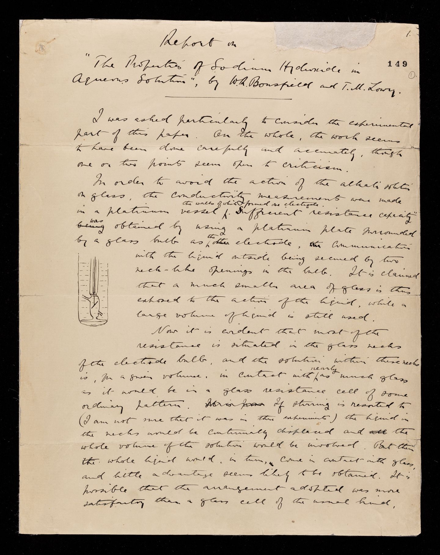 Referee's report by William Cecil Dampier Whetham, on a paper 'The ...