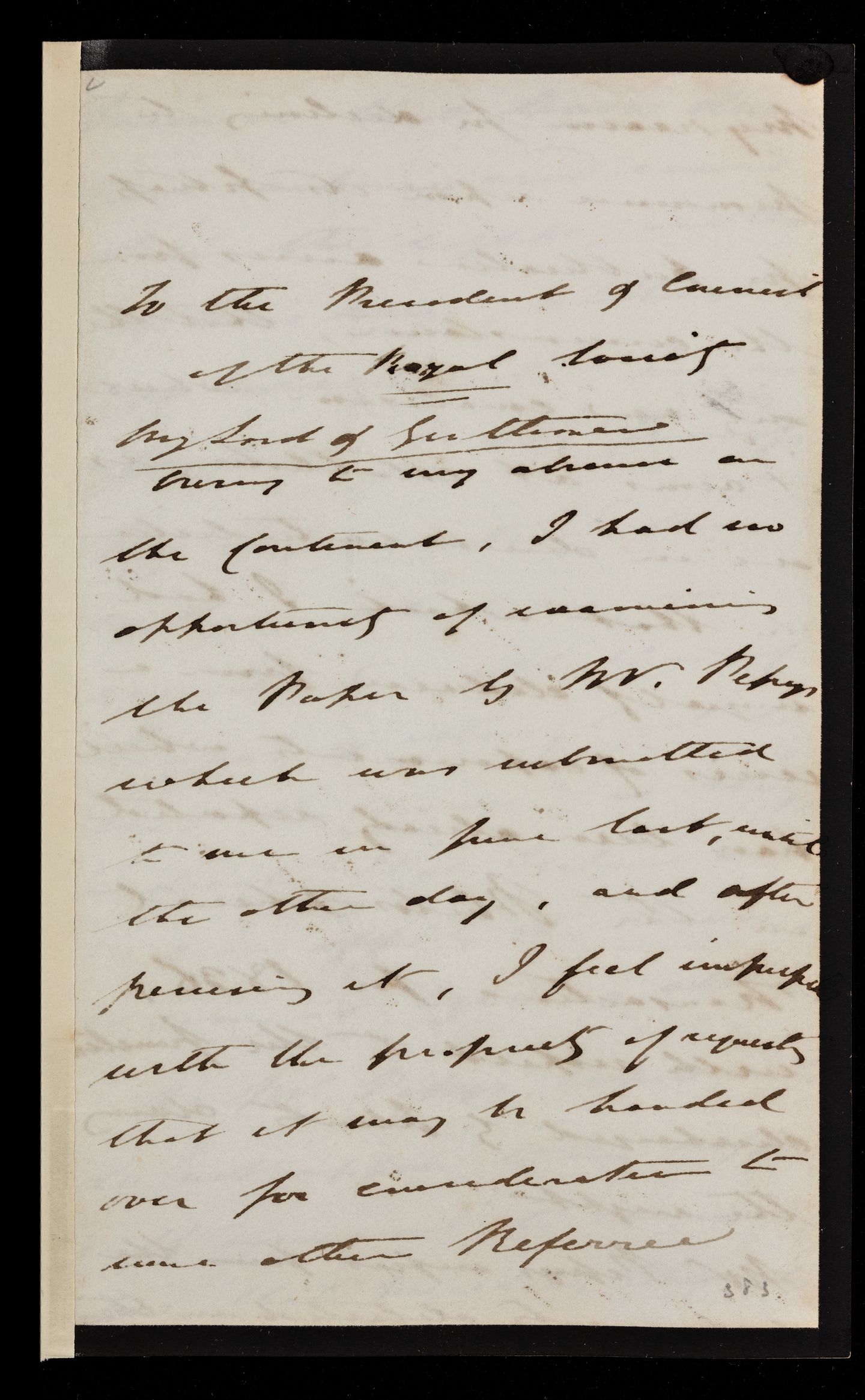 Referee's report by Charles Giles Bridle Daubeny, on a paper 'On the ...