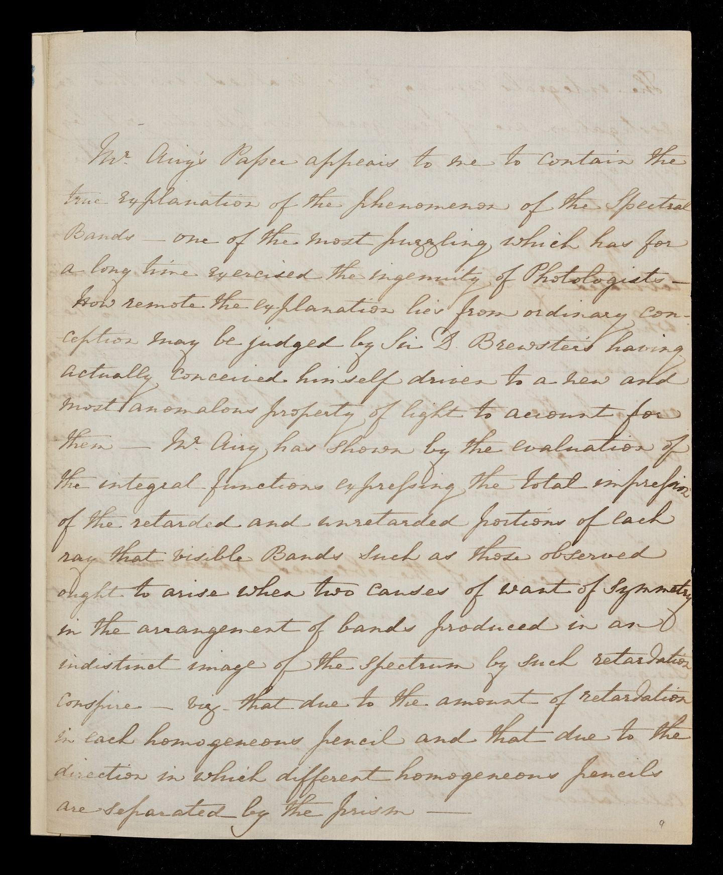 Referee's report by John Frederick William Herschel, on a paper 'On the ...