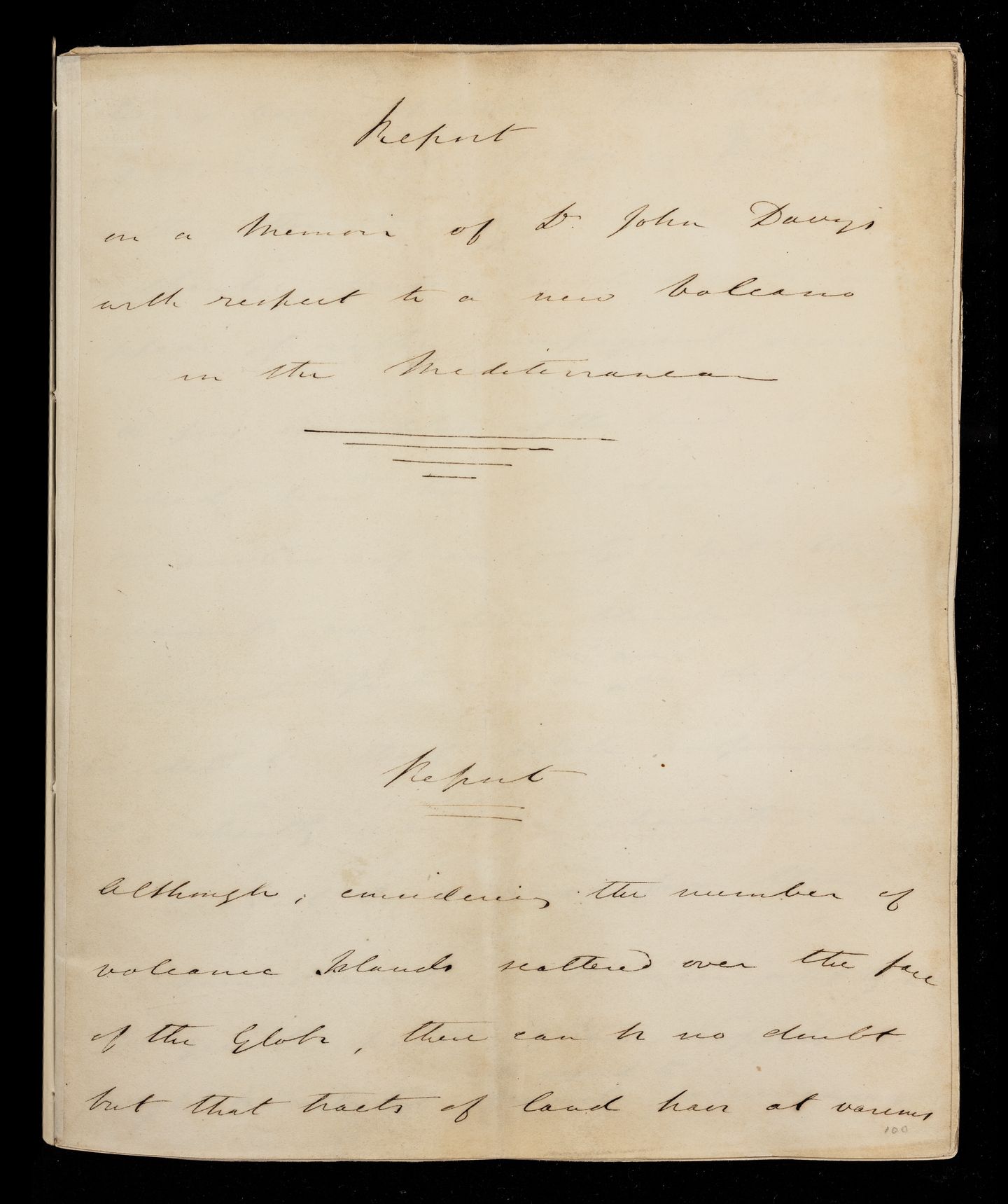 Referee's report by William Henry Smyth and Charles Giles Bridle ...