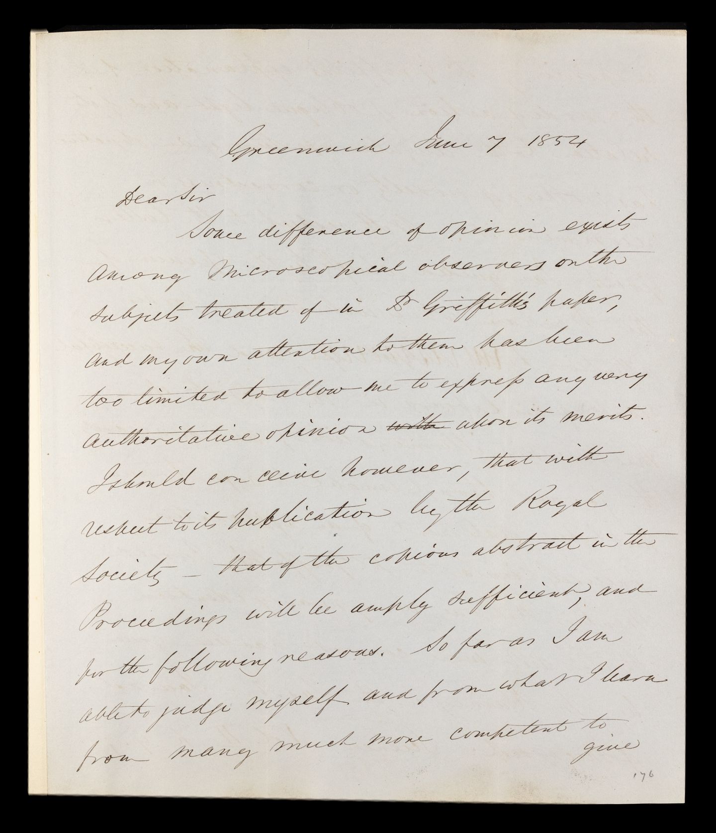 Referee's report by George Busk, on a paper 'On the relation of the ...