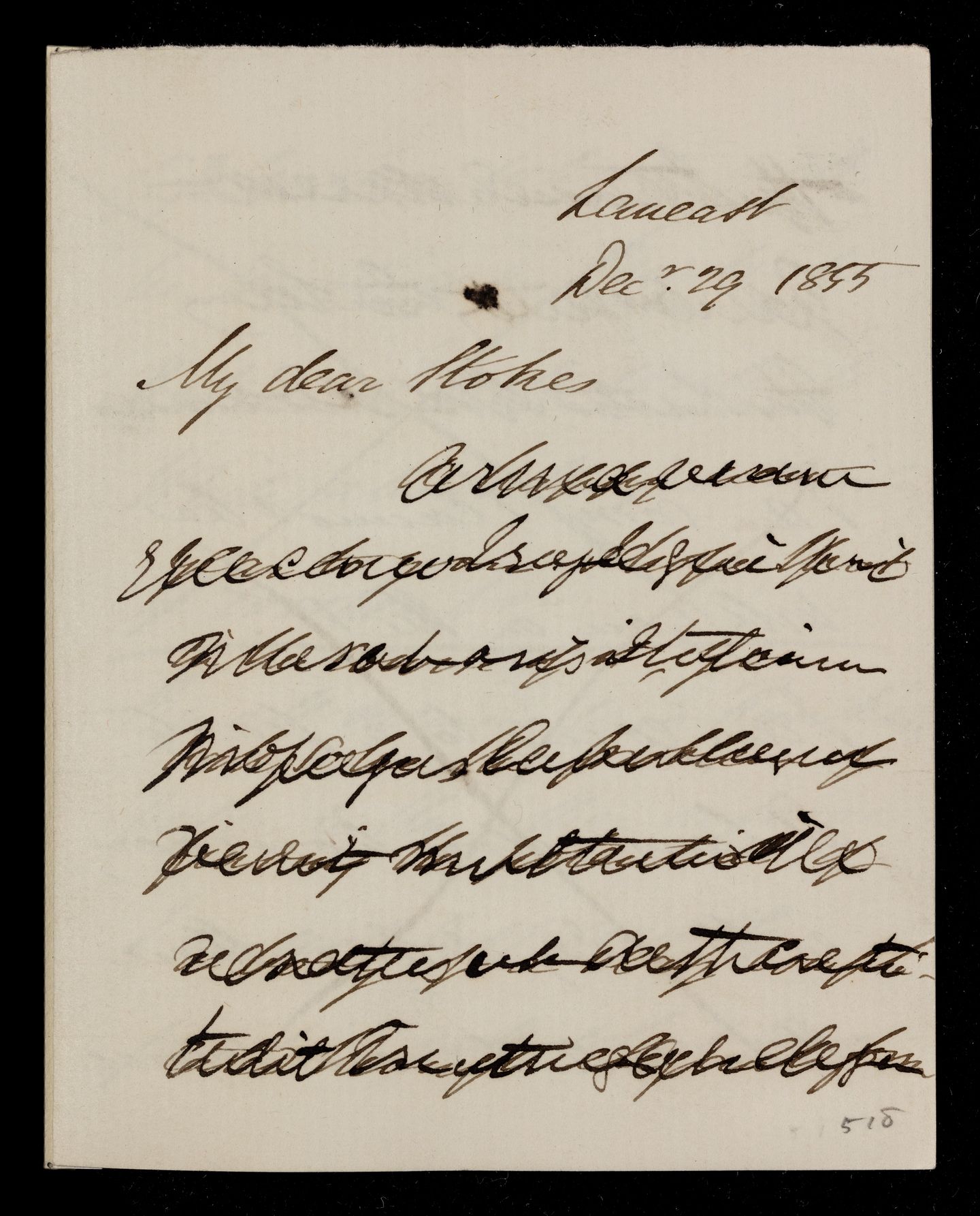 Letter from John Couch Adams, on a paper 'On the stability of loose ...