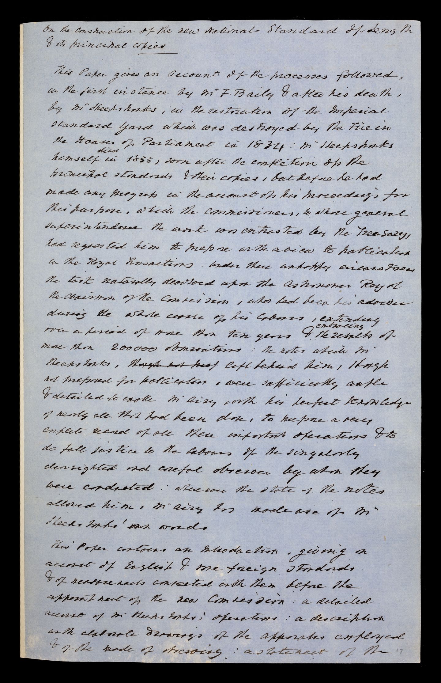 Referee's report by George Peacock, on a paper 'On the construction of ...