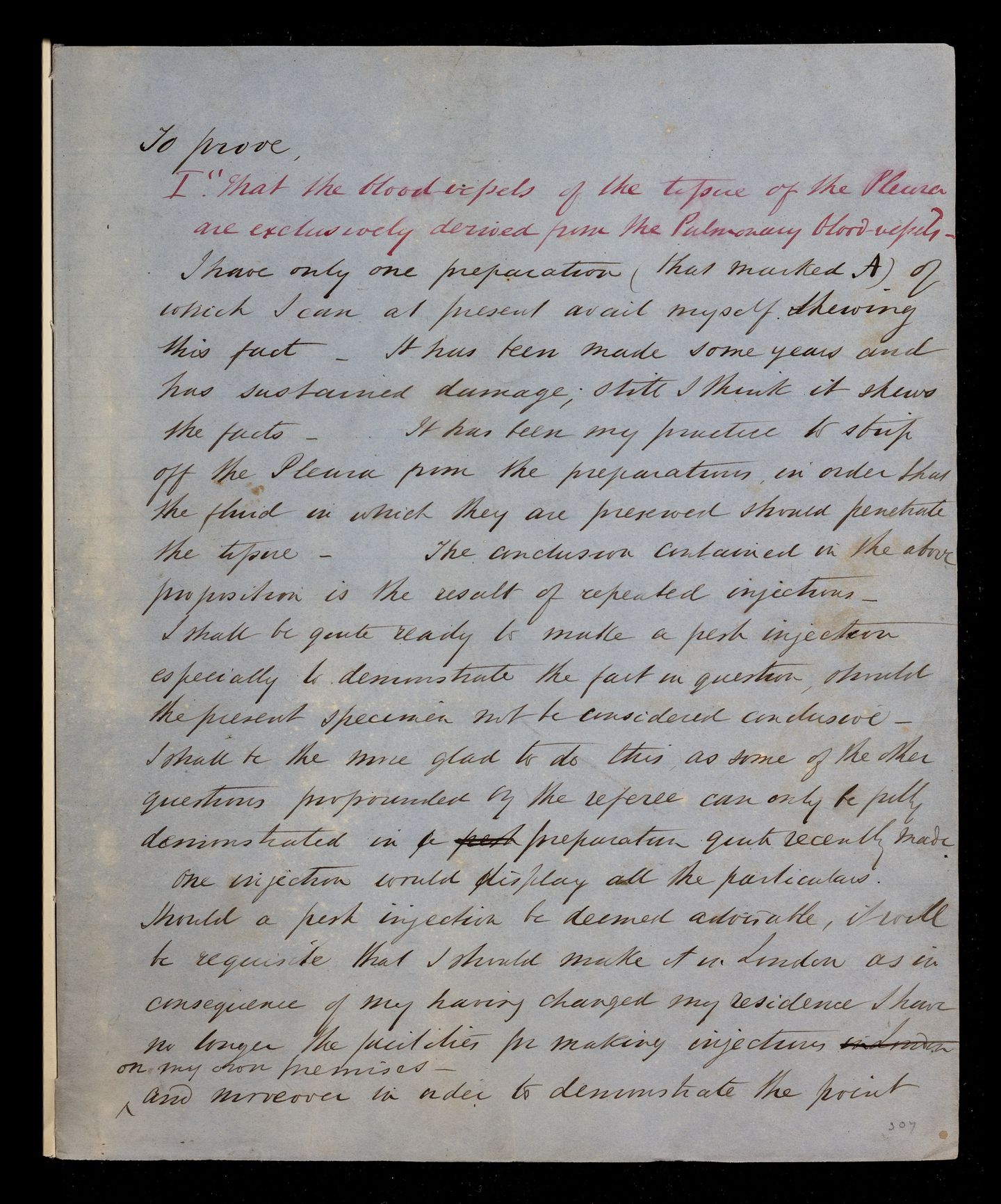 Report from James Newton Heale, on his paper 'On the physiological ...